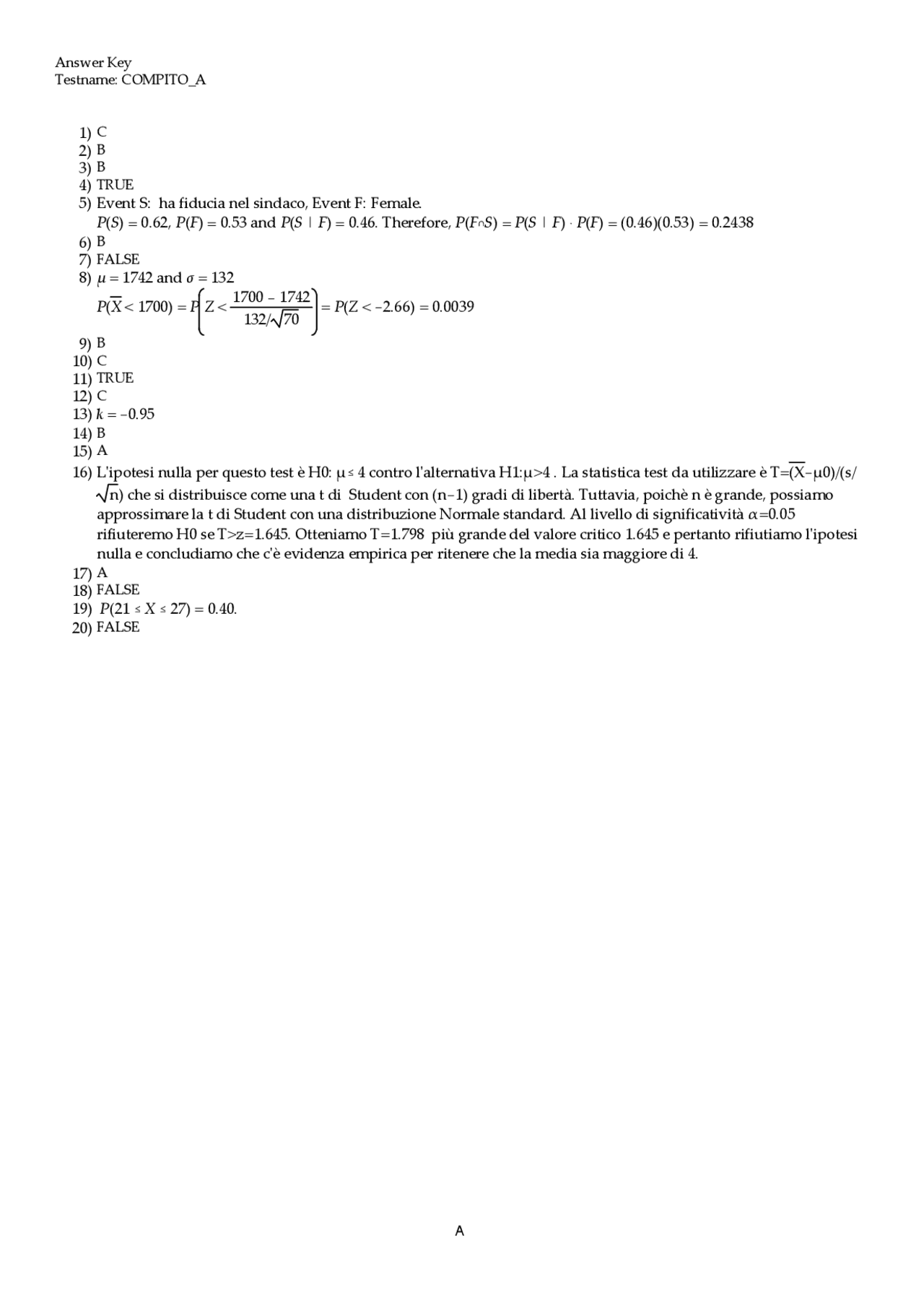 Soluzioni Prove Desame Appello Settembre 2022 Prove Desame Di