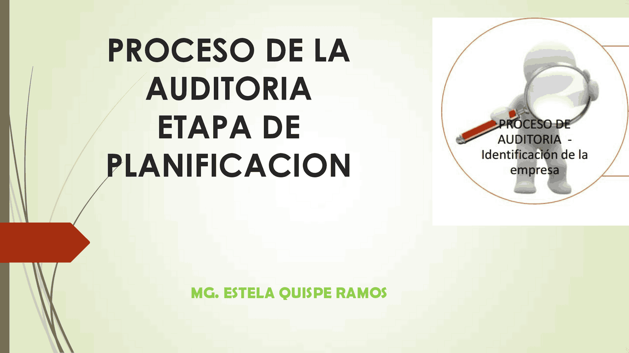 Procesos de auditoria etapa planificacion | Diapositivas de Auditoría ...