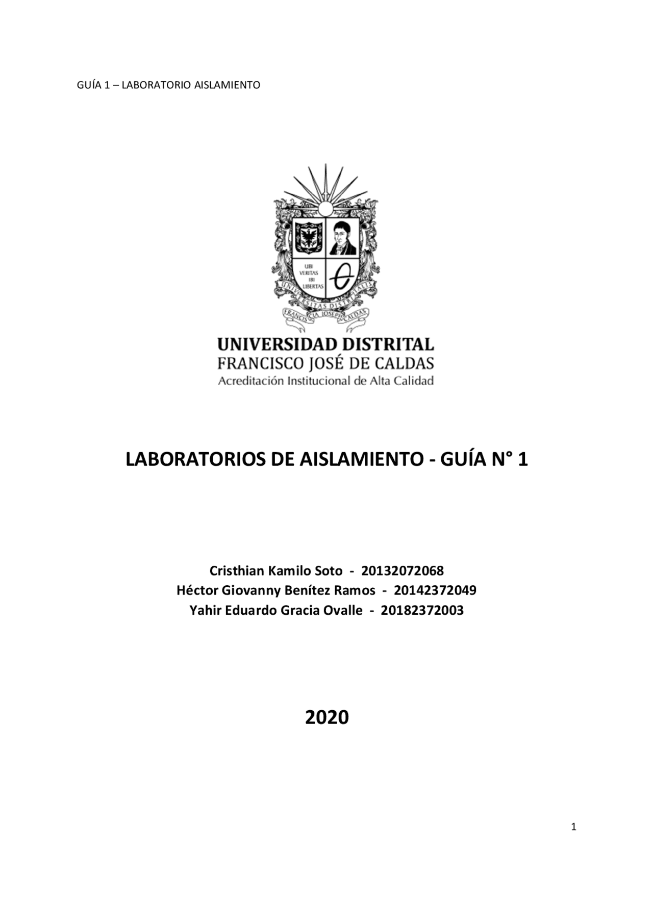 Pre Informe De Aislamiento Apuntes De Distribución Y Utilización De