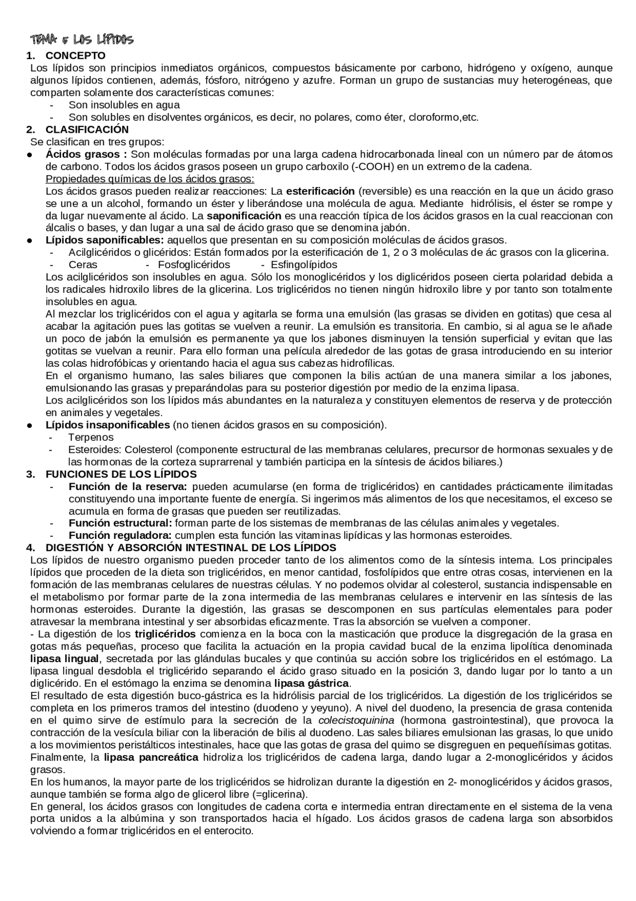 Determinacion De Lipidos Apuntes De Técnicas Experimentales Docsity
