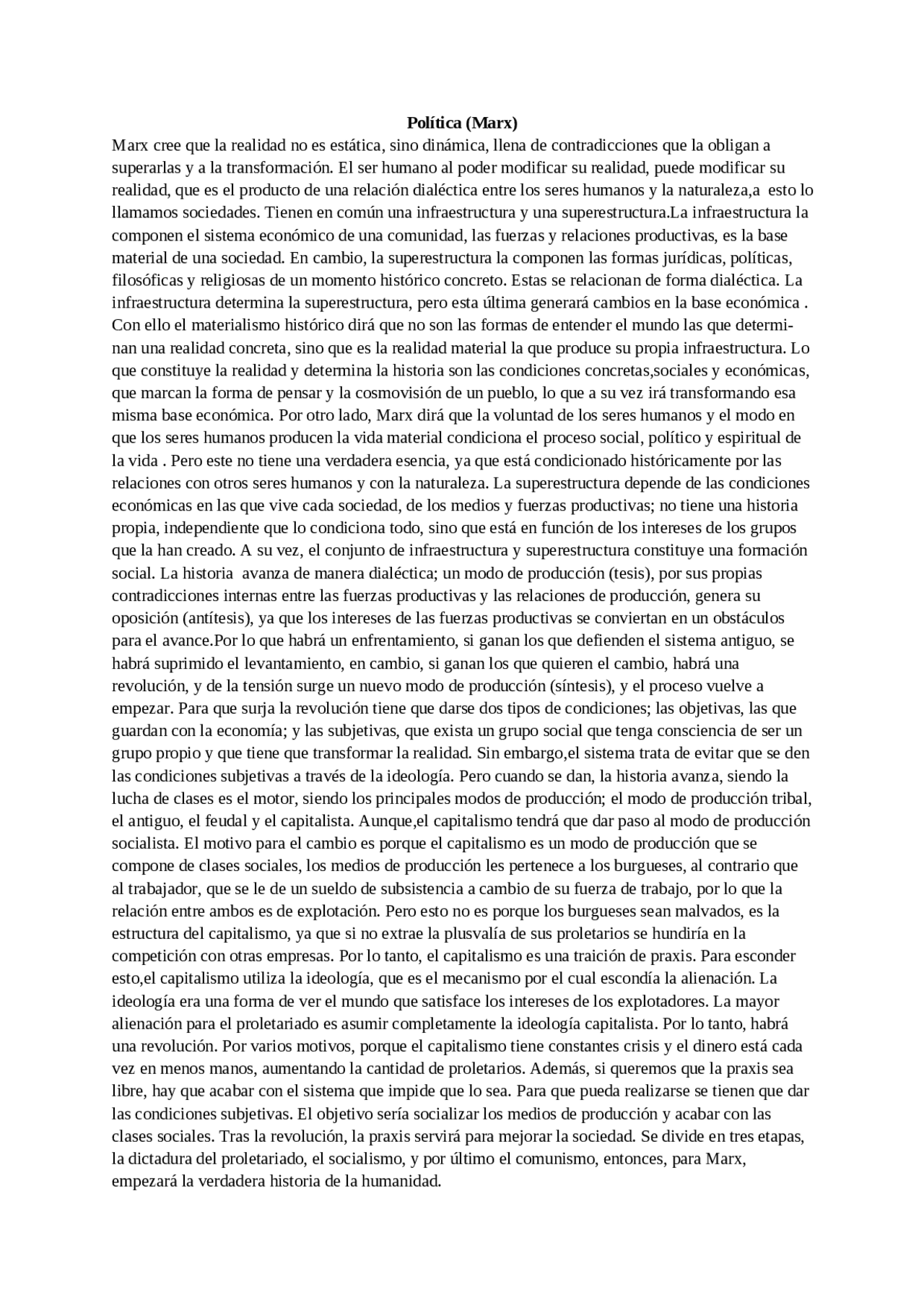 Apuntes de Marx y Nietzsche | Apuntes de Historia de la Filosofía | Docsity