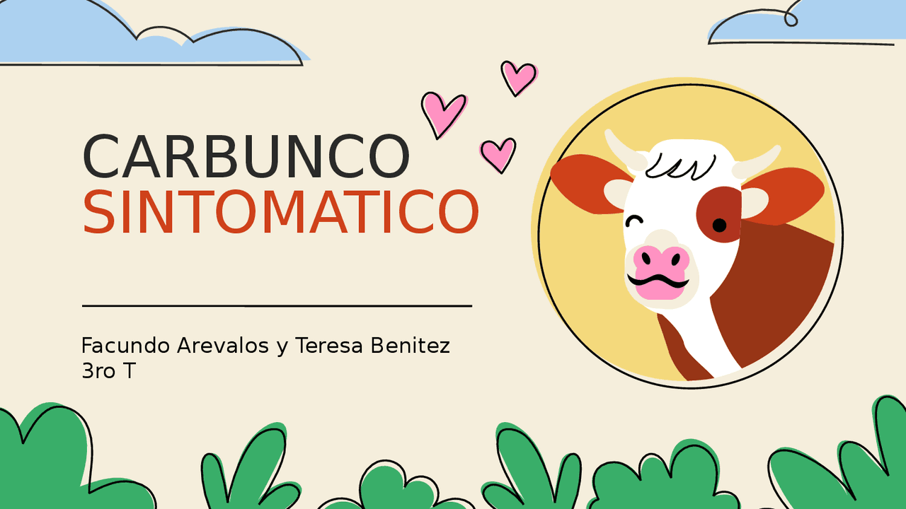 Carbunco sintomatico | Diapositivas de Enfermedades Infecciosas | Docsity