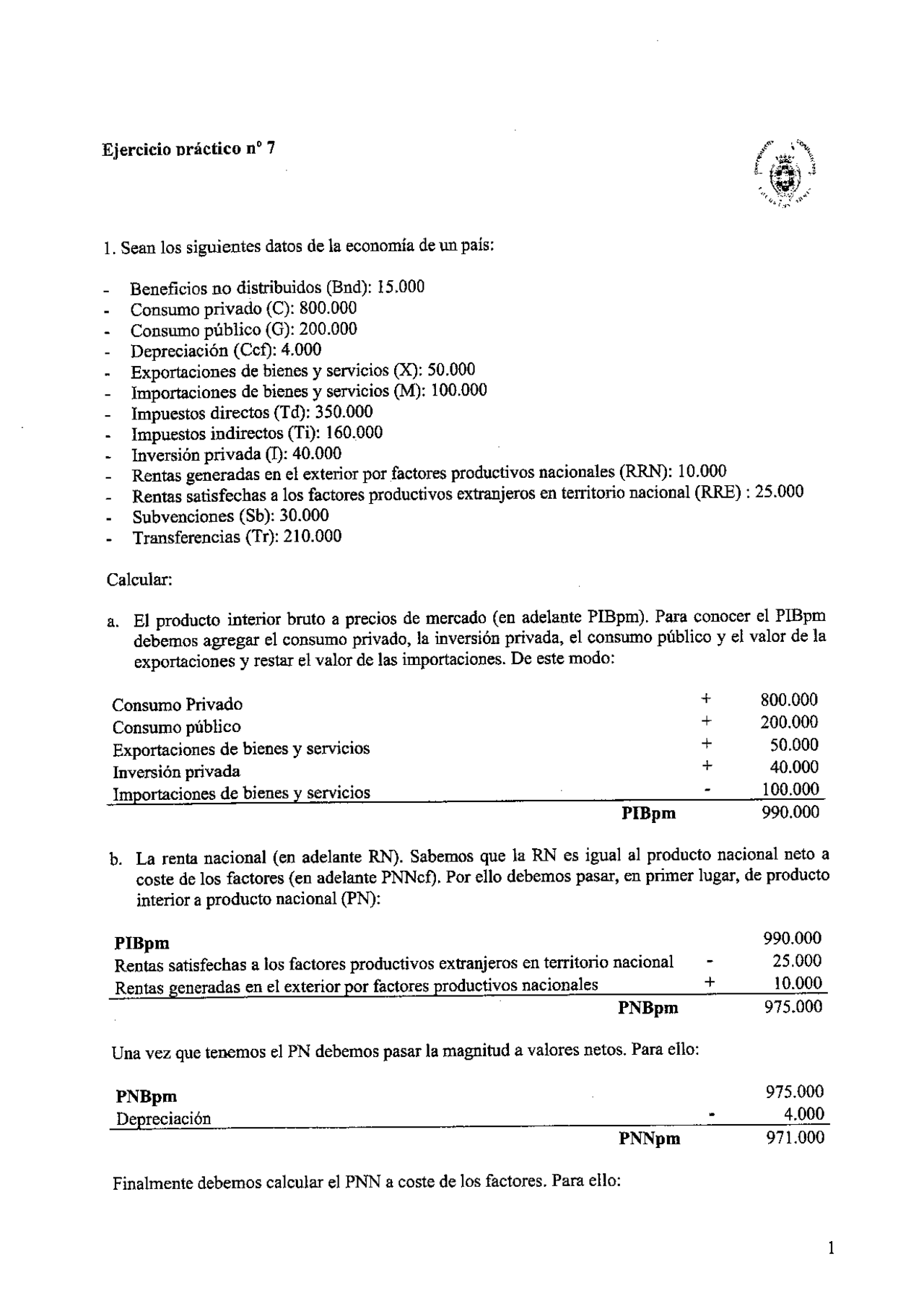 Ejercicios Macroeconomía 1º Derecho Ucm Ejercicios De Economía Docsity