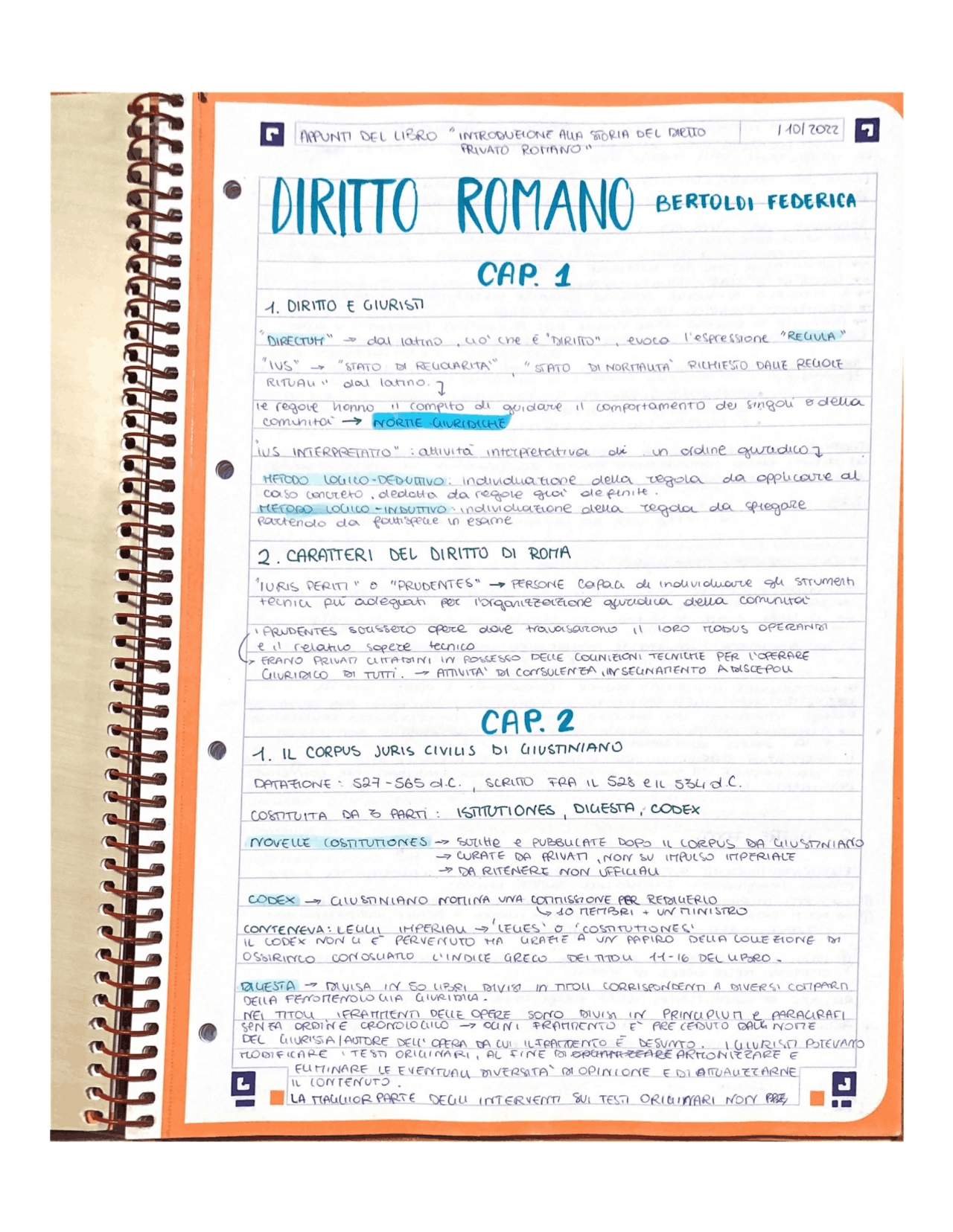 Appunti diritto romano cap 1-4 | Schemi e mappe concettuali di ...