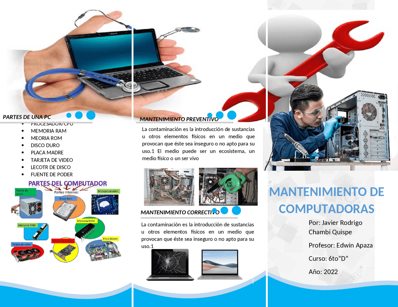 Mantenimiento de Computadoras: Partes de una PC y Tipos de ...