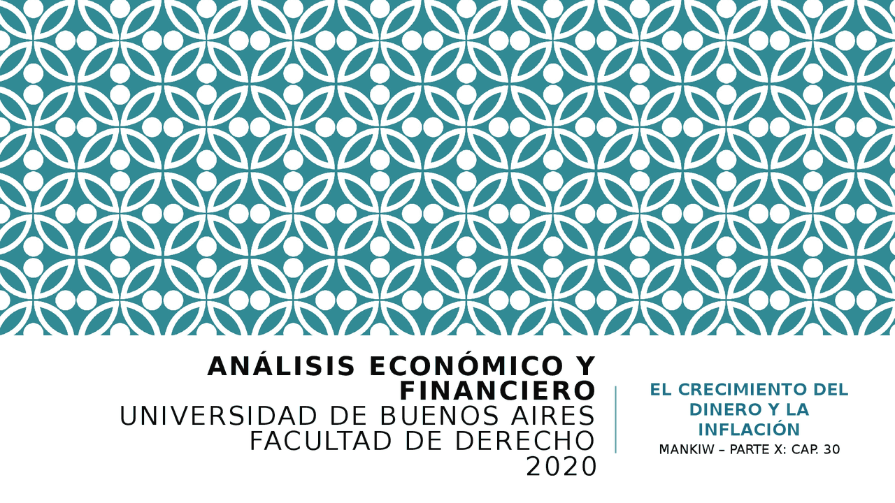 Apunte De Clase Libro Mankiw Diapositivas De Análisis Económico Docsity