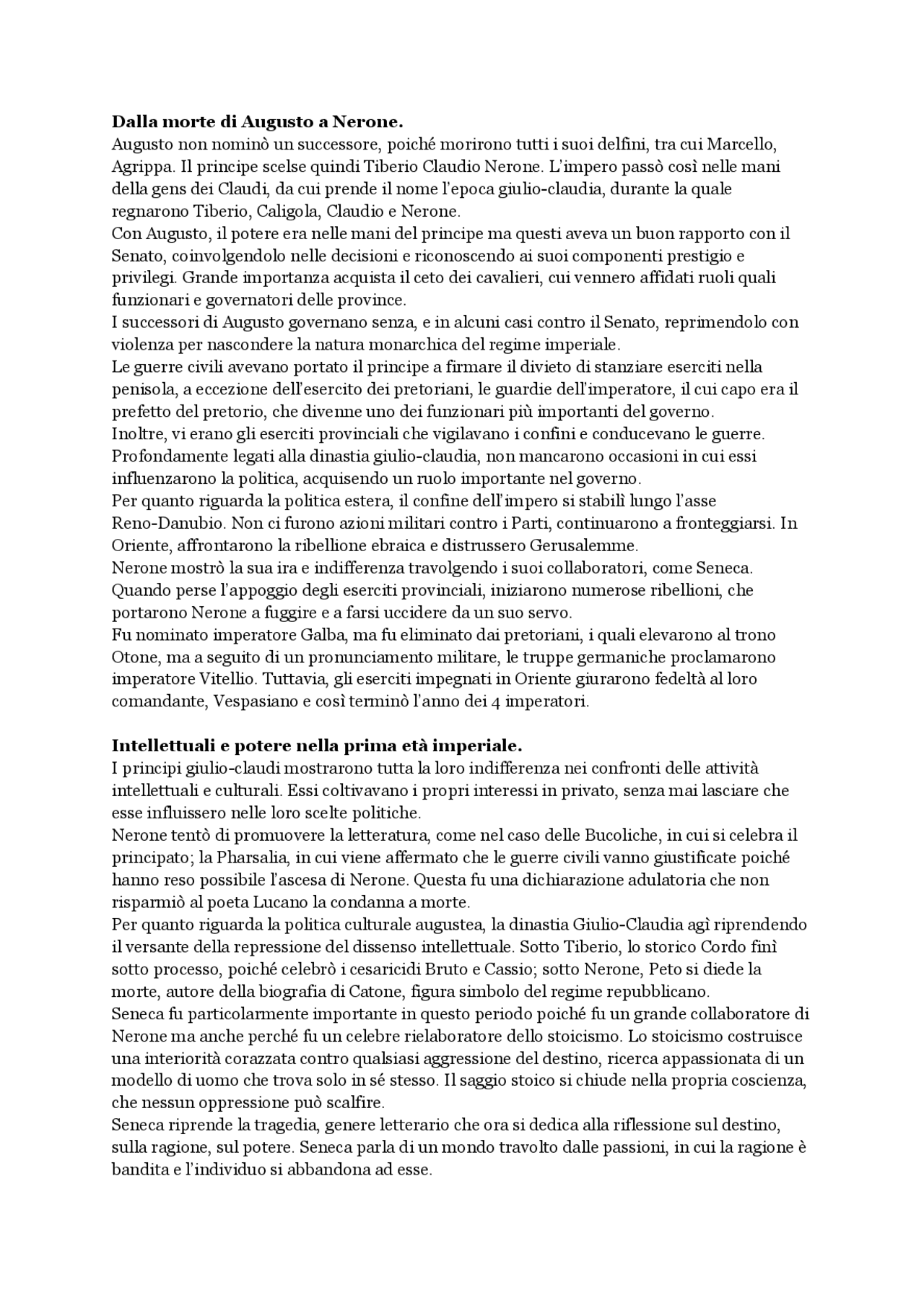 Seneca Fedro Valerio Massimo Appunti Di Latino Docsity