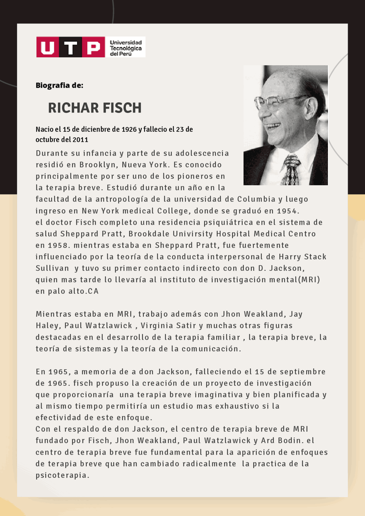 Biografia de richard f | Esquemas y mapas conceptuales de Psicología ...