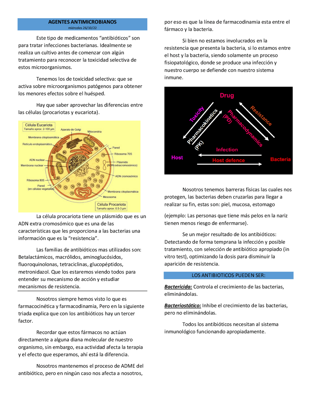 Antimicrobianos Apuntes De Clase Apuntes De Farmacología Docsity