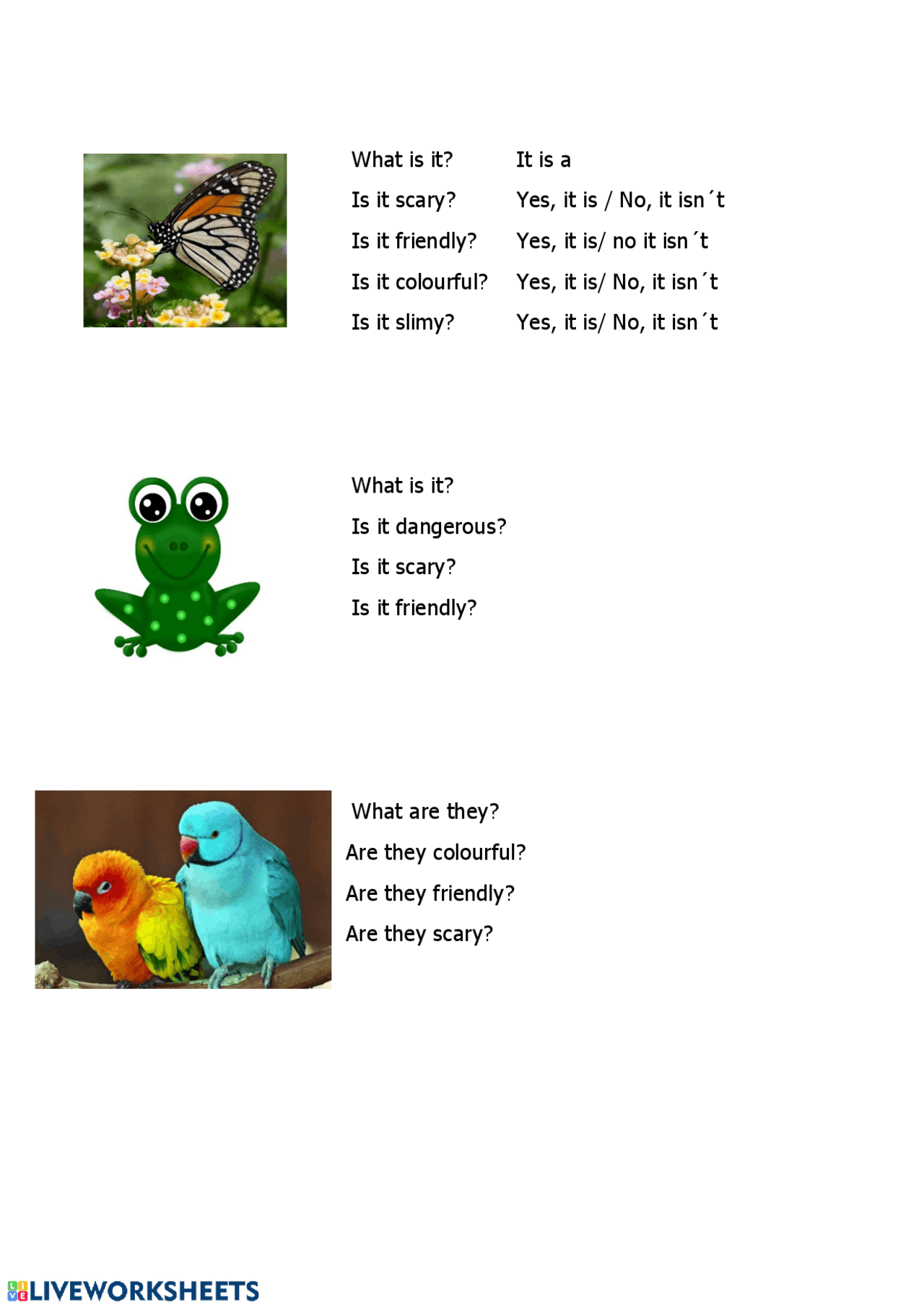 Open up 3 unit 1. Animals and adjectives to describe them | Ejercicios ...