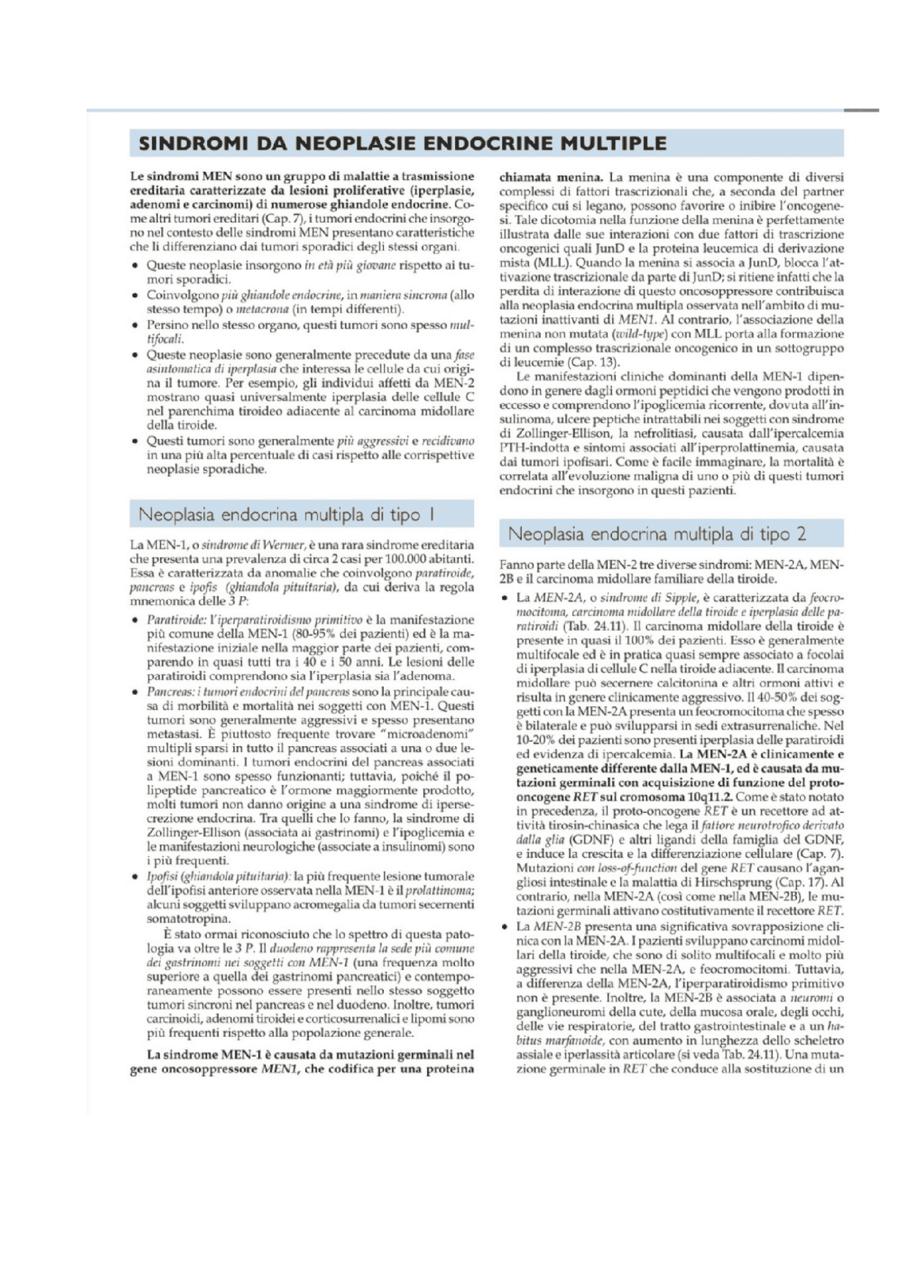 Neoplasie Endocrine Multiple Schemi E Mappe Concettuali Di