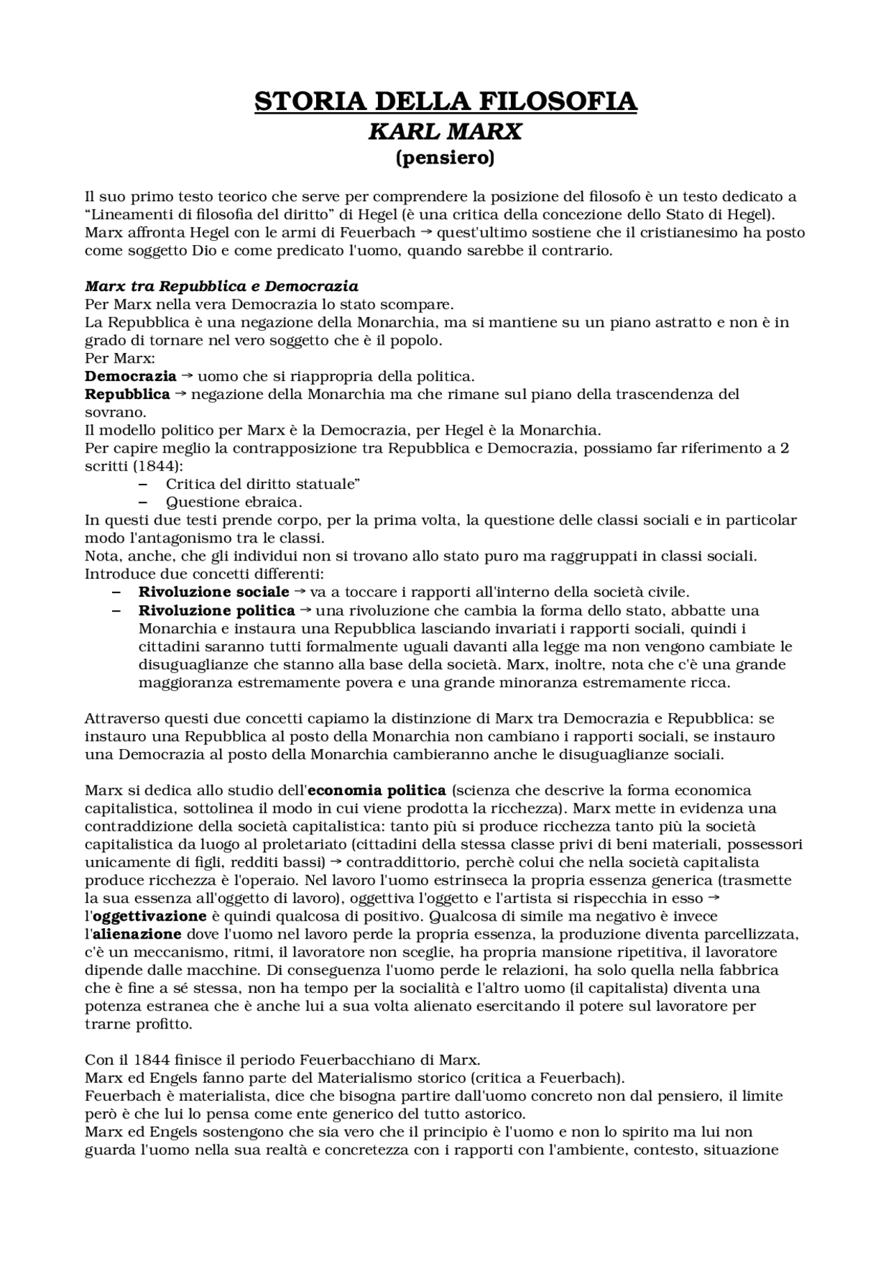 Appunti Lezioni Di Storia Della Filosofia Unimib Appunti Di Storia