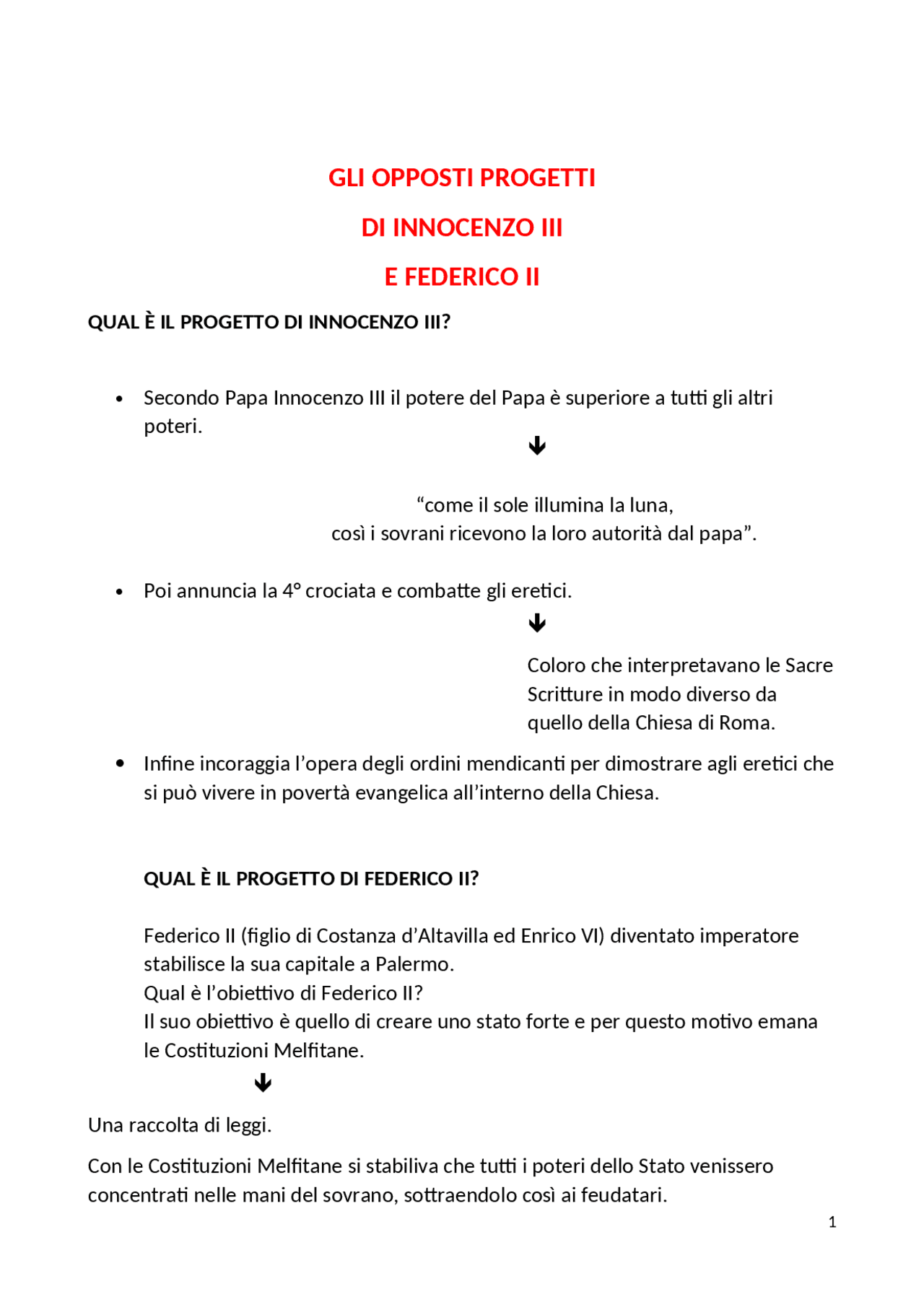 Storia Schema Innocenzo Iii E Federico Ii Schemi E Mappe Concettuali