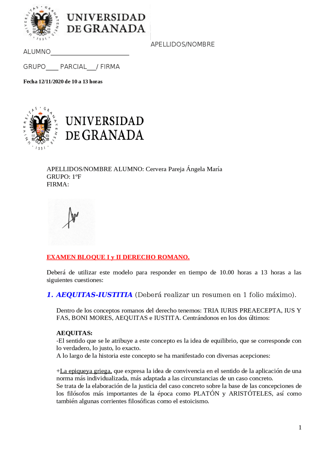 Exámenes De Derecho Romano Exámenes De Derecho Romano Docsity