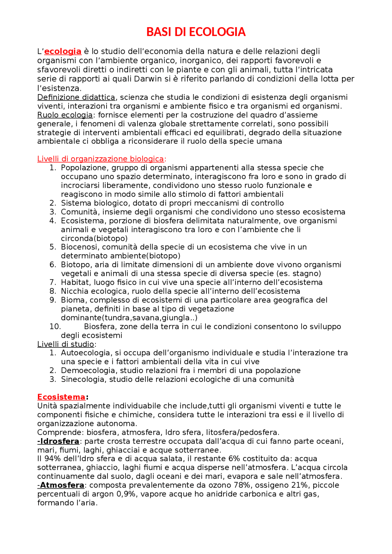 Riassunti Agronomia Prima Parte Sbobinature Di Agronomia Docsity