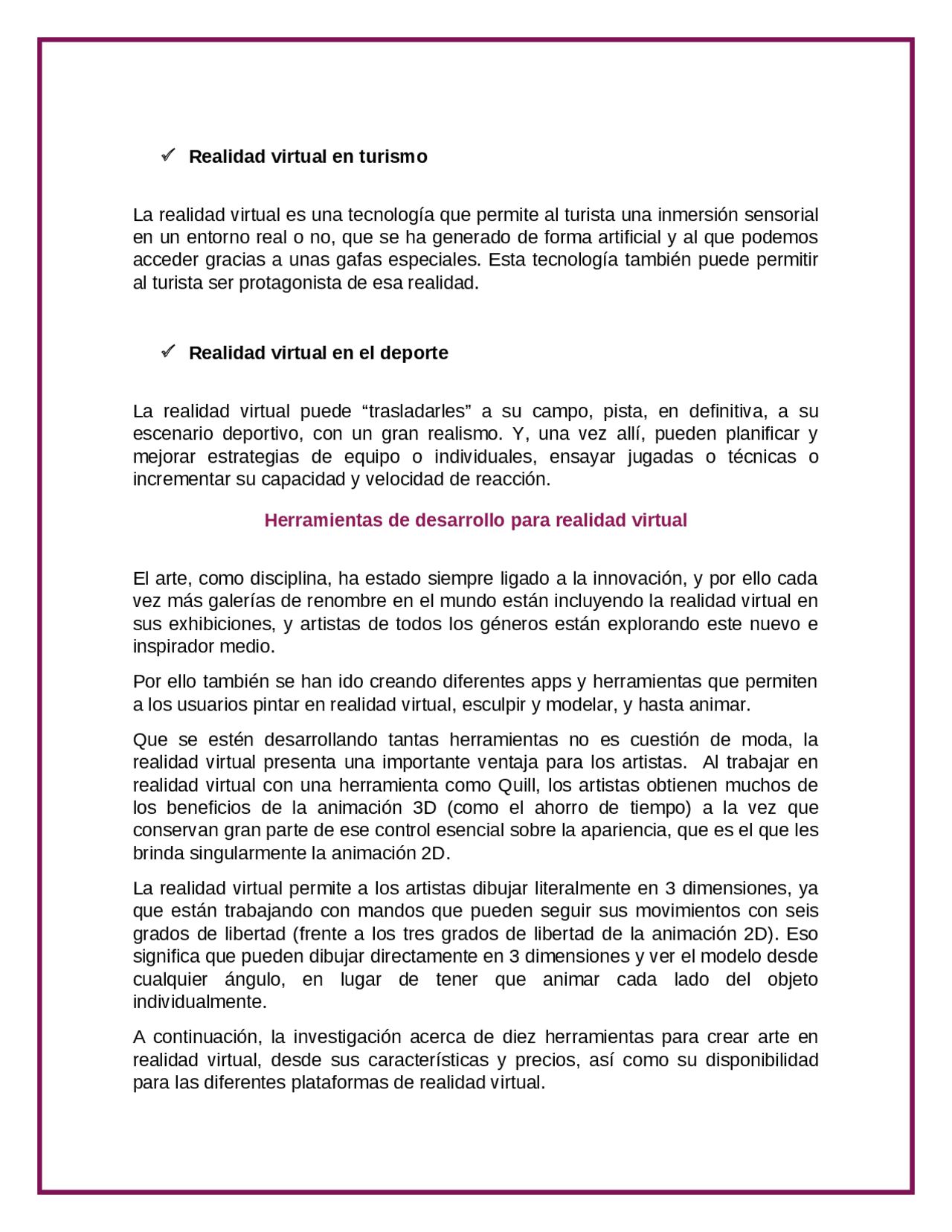 Realidad Virtual Resumen 5 Summaries Technology Docsity