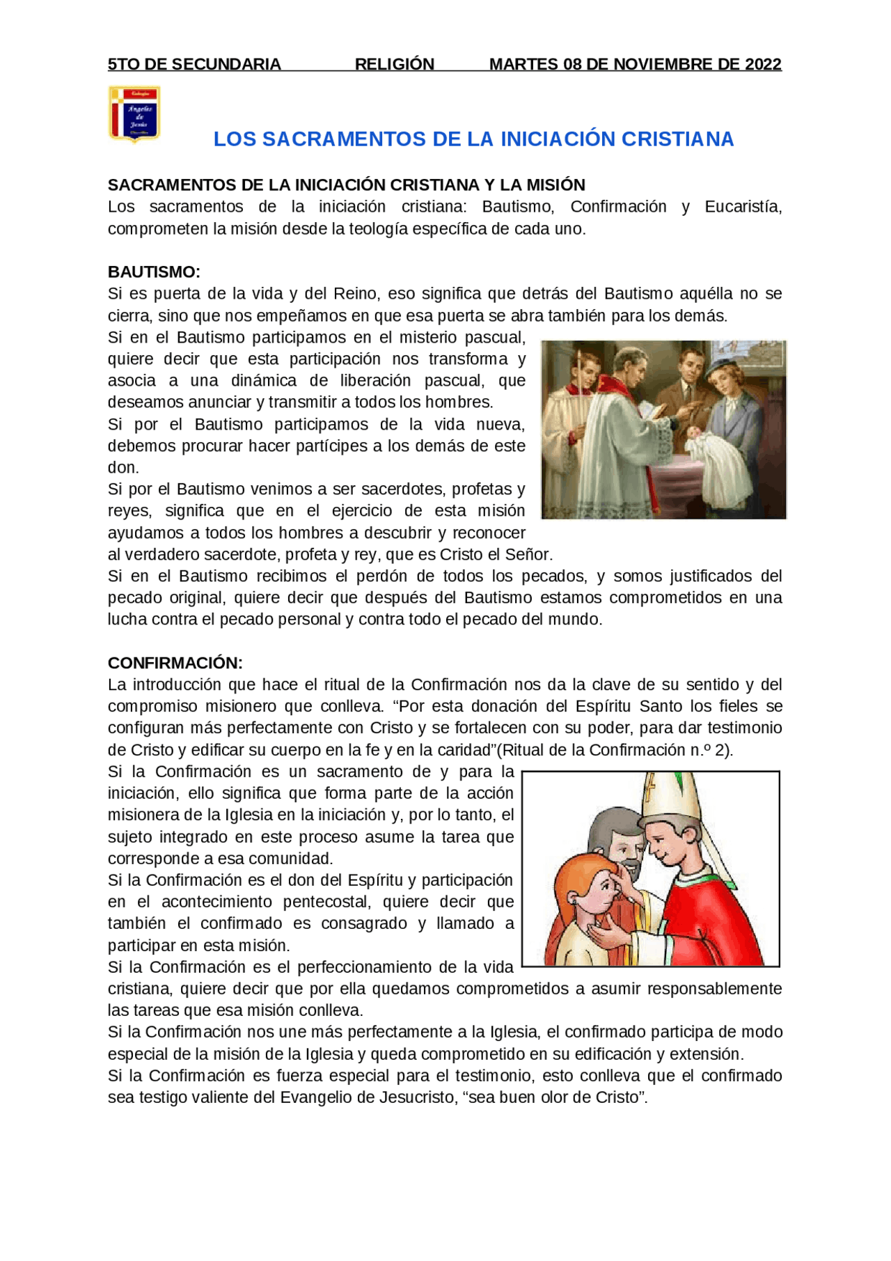 Resuemen De La Ficha De Religion Para Vsosotros Monografías Ensayos