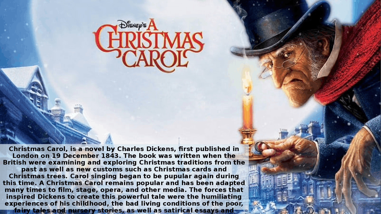 CHRISTMAS CAROL DI CHARLES DICKENS | Slide di Inglese | Docsity