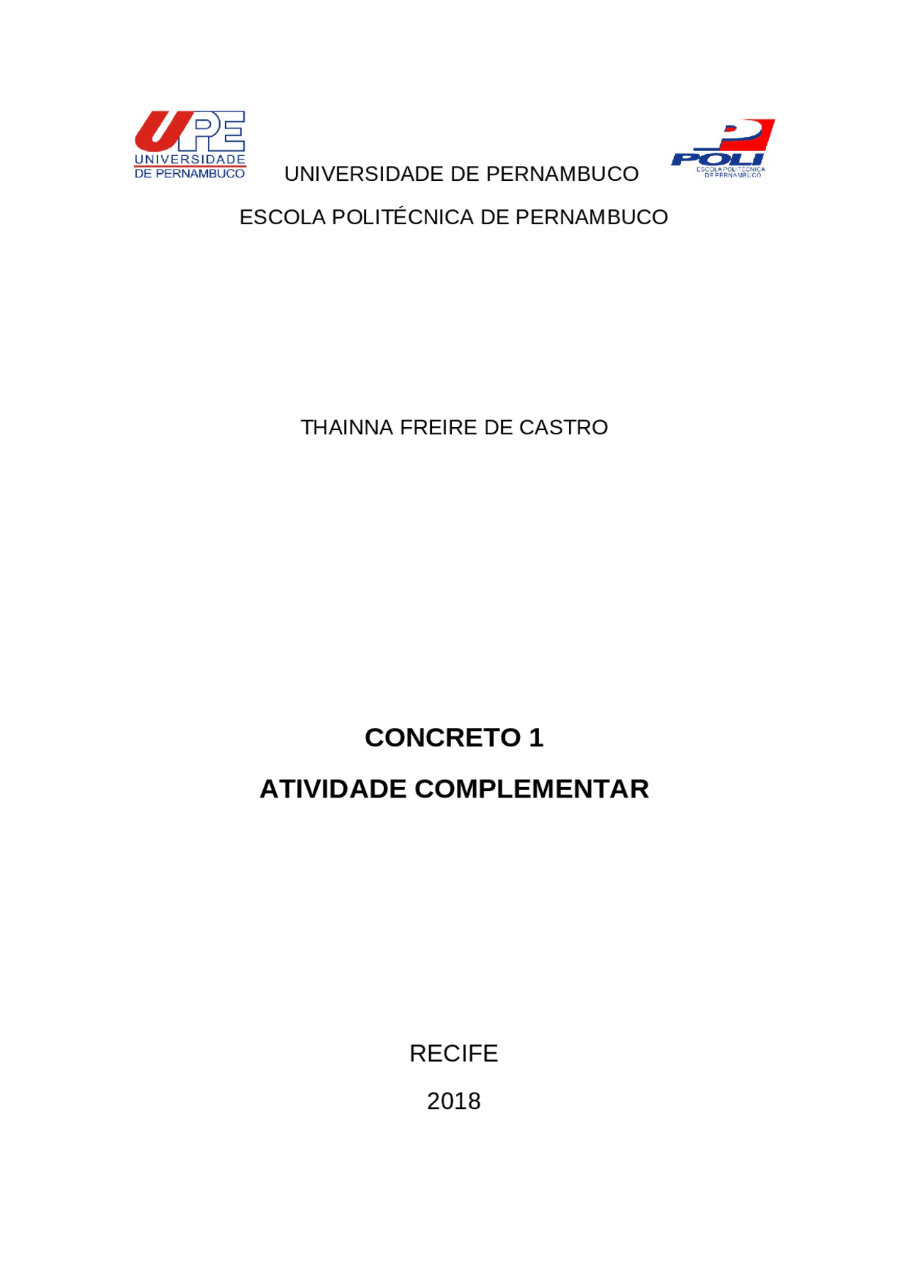 Atividade Complementar Concreto 1 Trabalhos Engenharia Civil Docsity