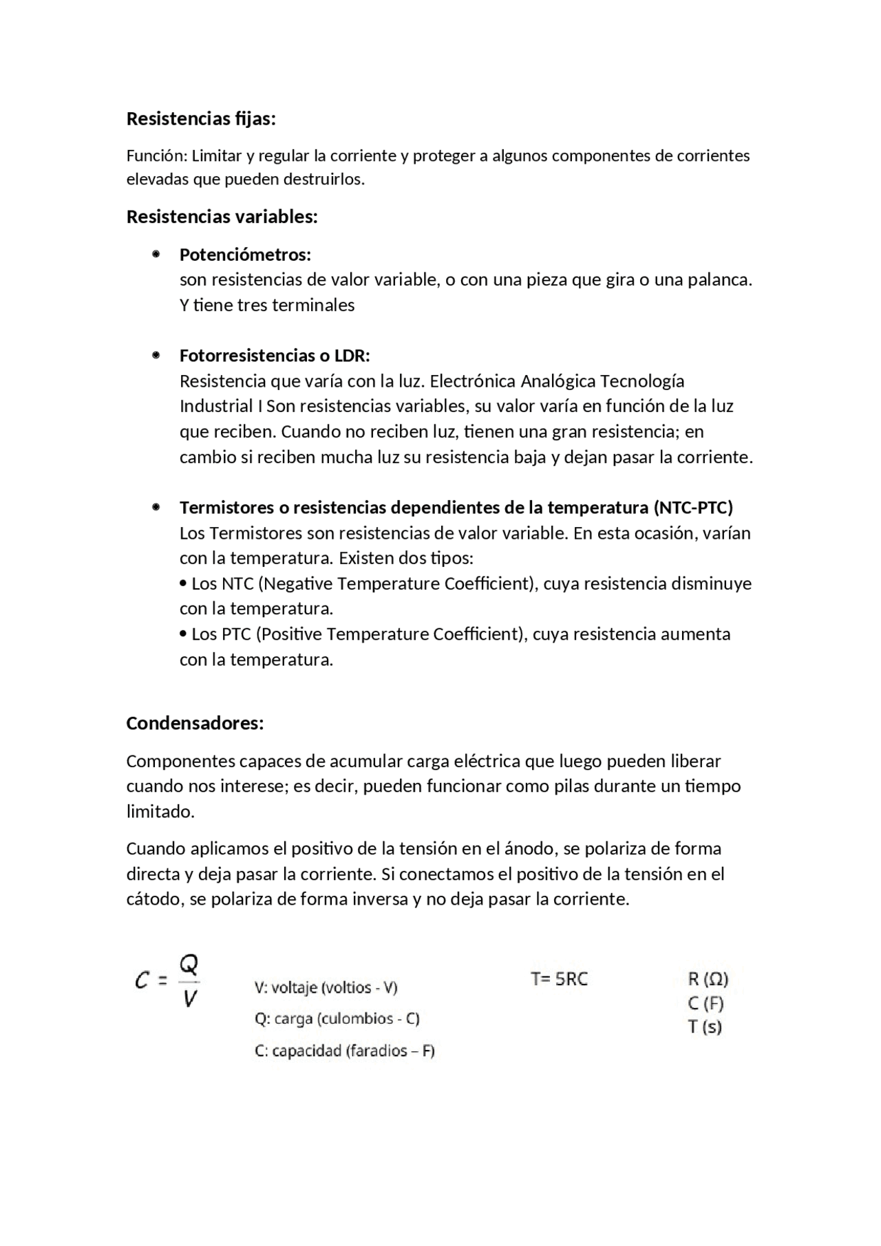 Temario De Electricidad Apuntes De Tecnología Industrial Docsity