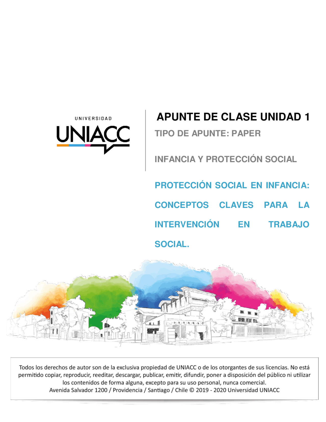 Apuntes Infancia Y Protección Apuntes De Sociología De La Infancia