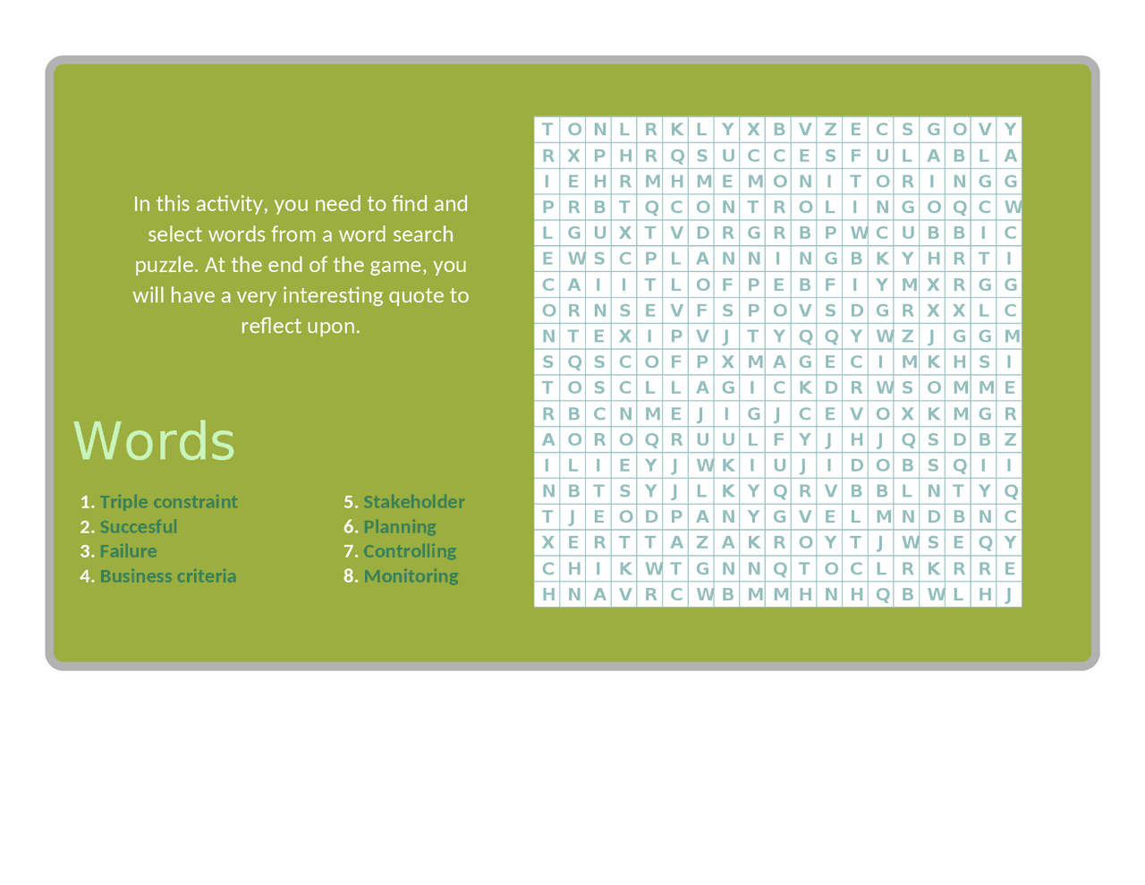 LEST READ AND VOCABULARY | Diapositivas de Inglés | Docsity