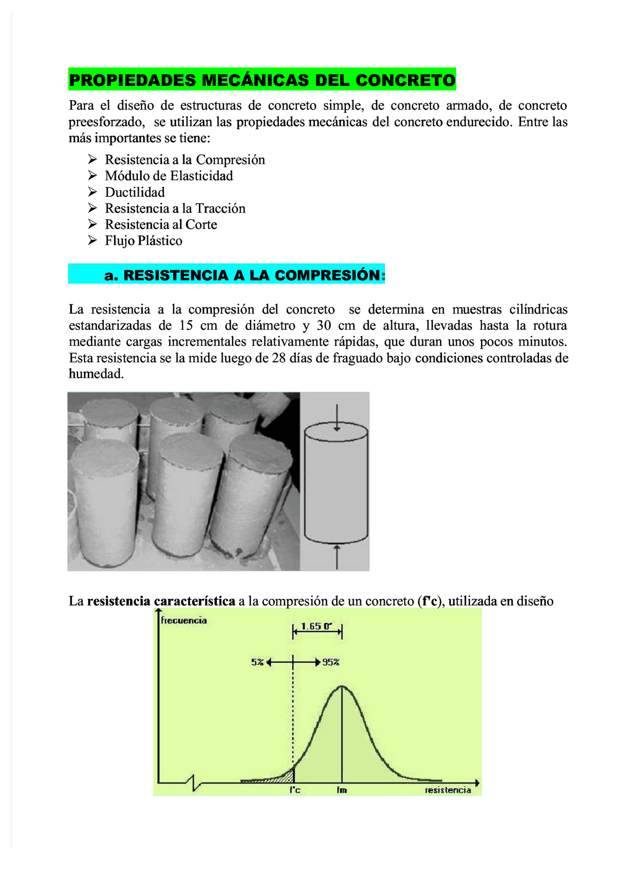 propiedades mecanicas del concreto | Esquemas y mapas conceptuales de ...