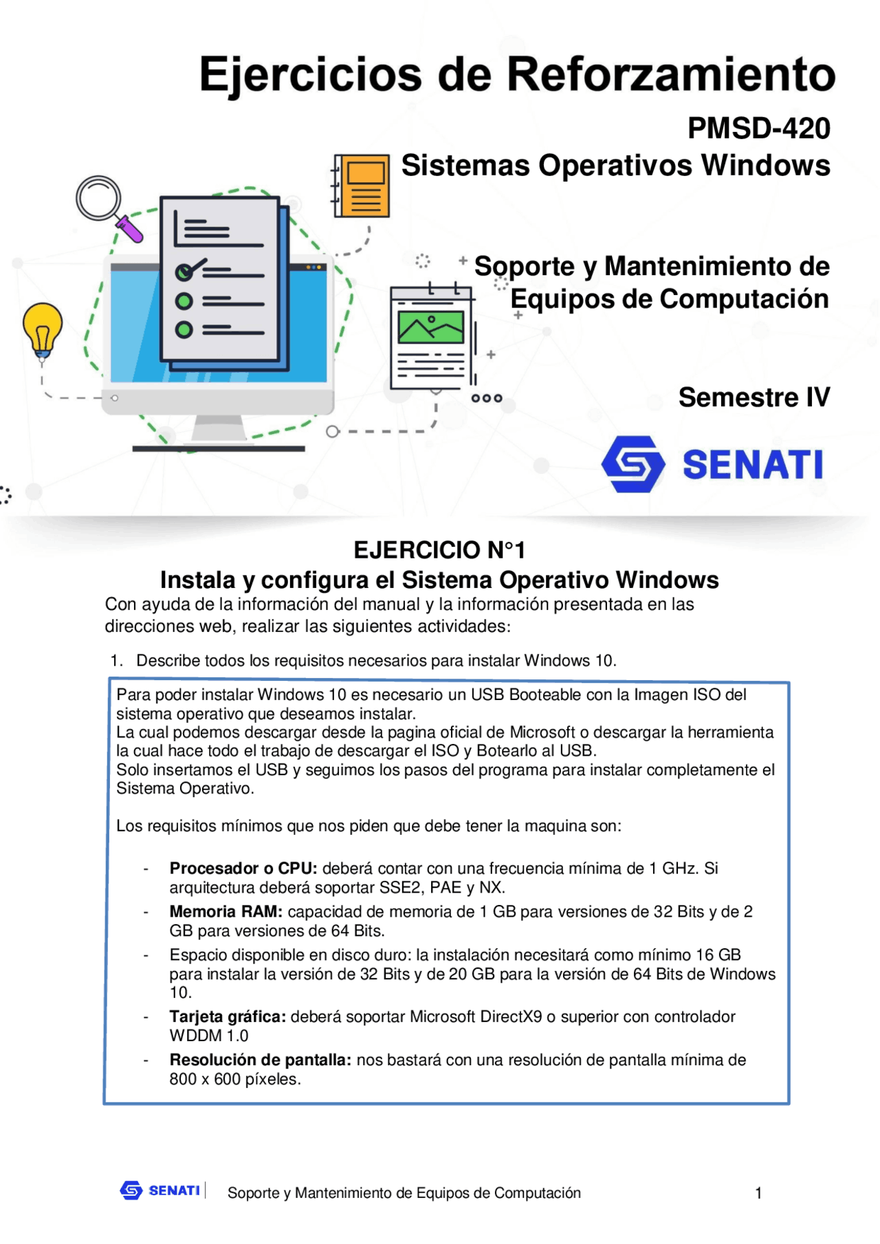 Ejercicios De Windows Ejercicios De Desarrollo De Software Docsity