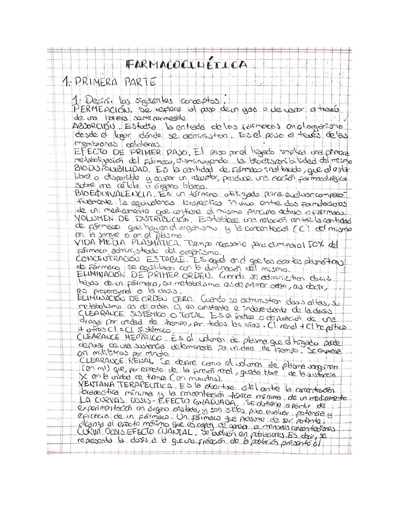 Introducción De La Farmacocinética Resúmenes De Farmacología Docsity