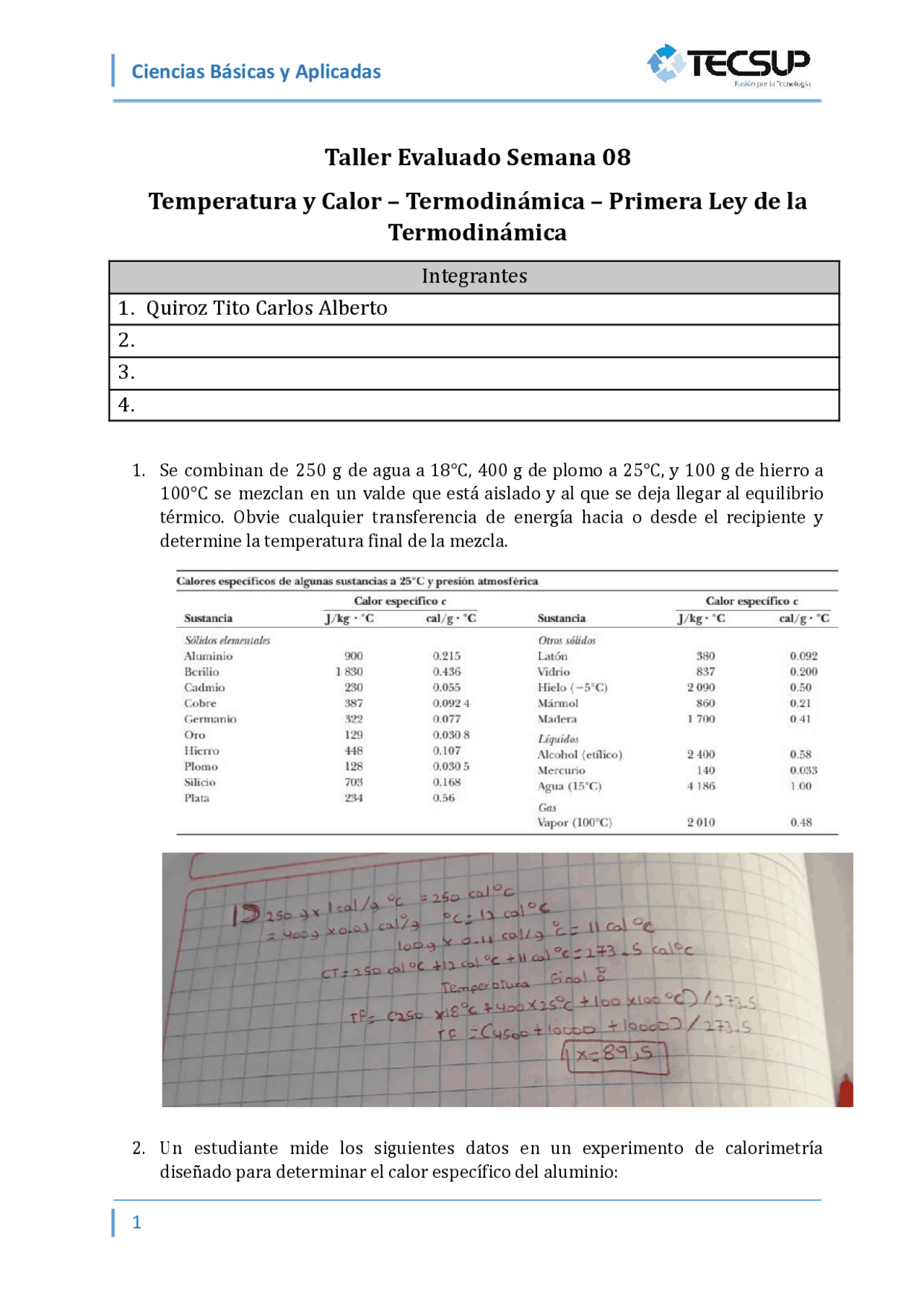 Laboratorios completos | Ejercicios de Física | Docsity