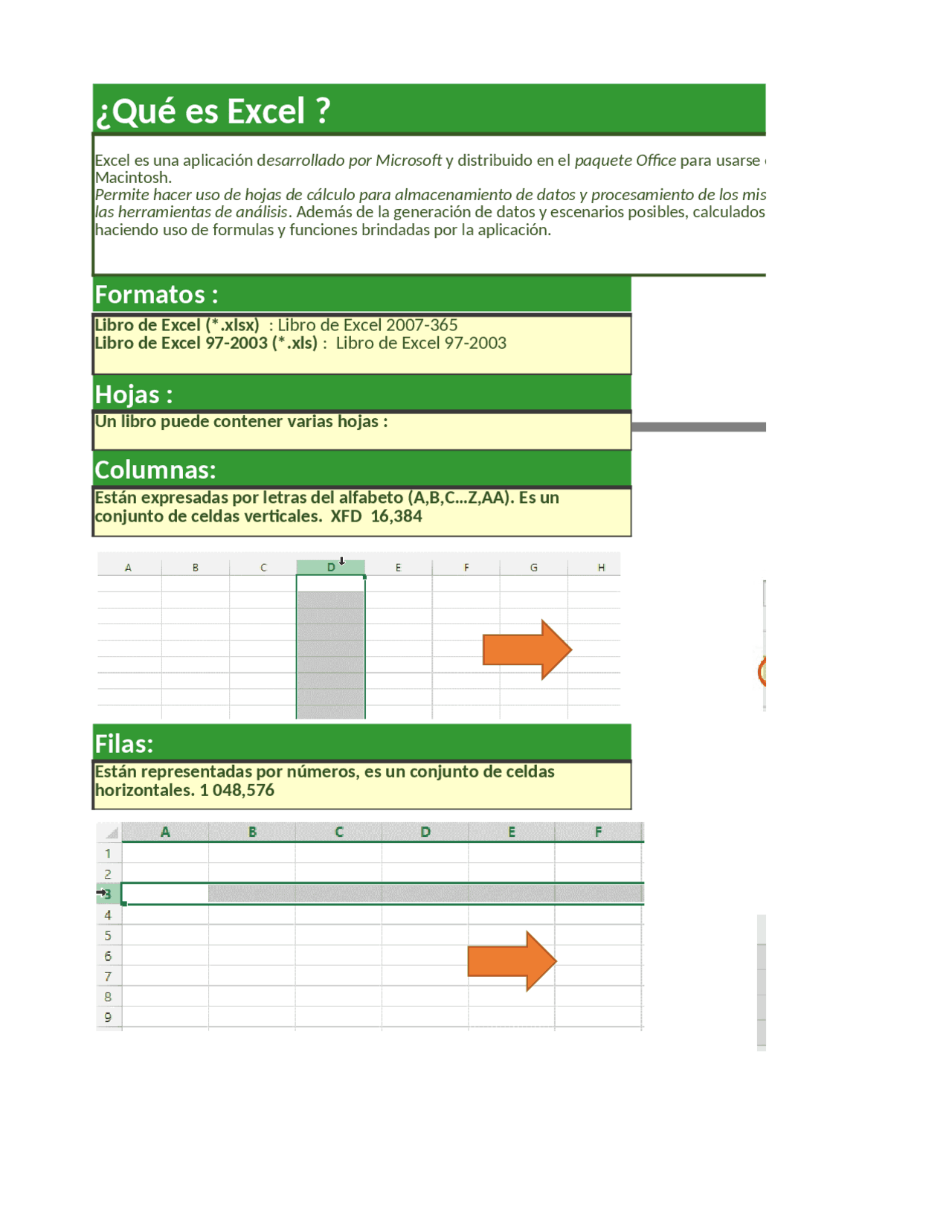 Microsoft excel completo | Ejercicios de Informática | Docsity