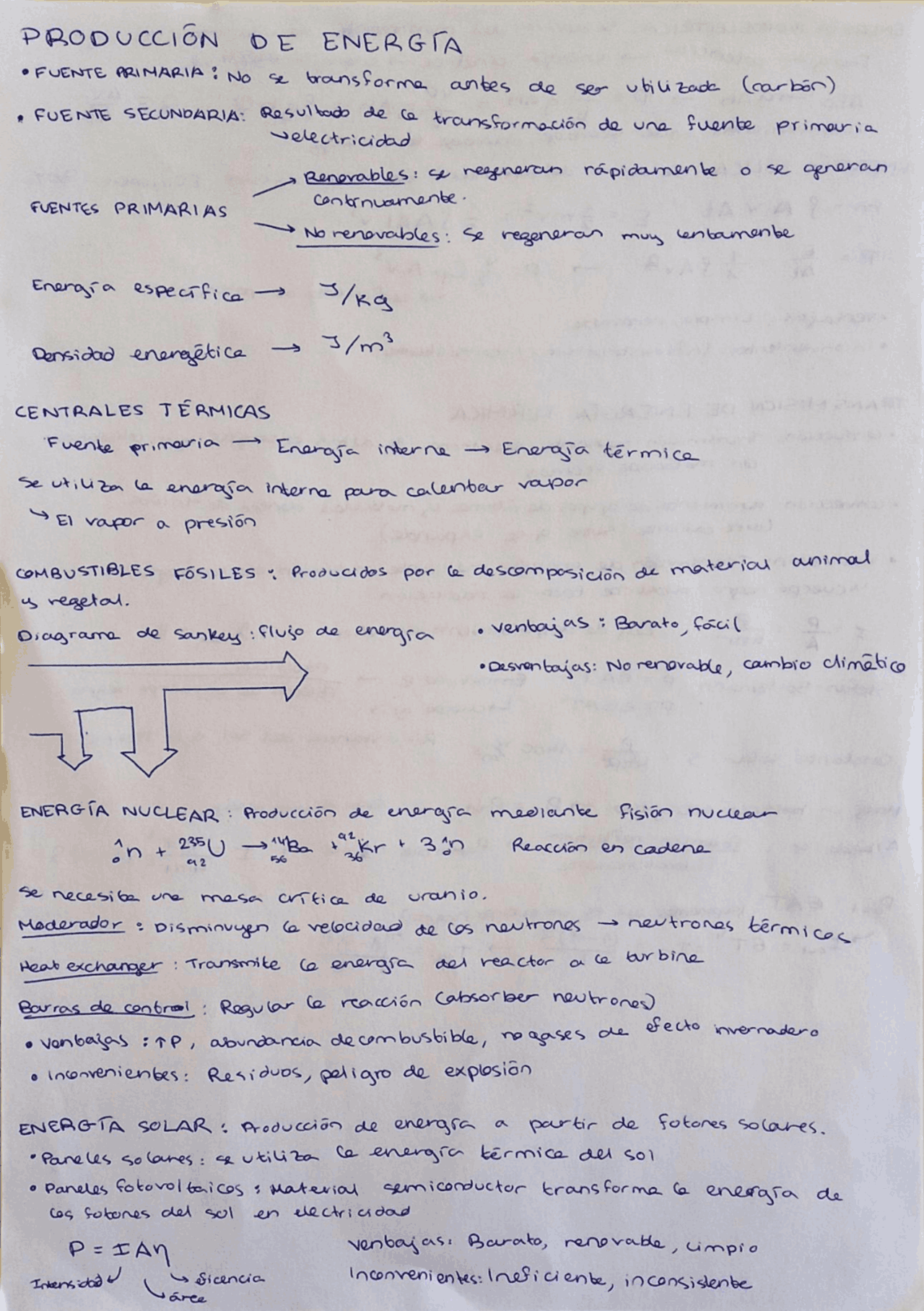 Fórmulas de los temas 8 de física IB | Esquemas y mapas conceptuales de ...