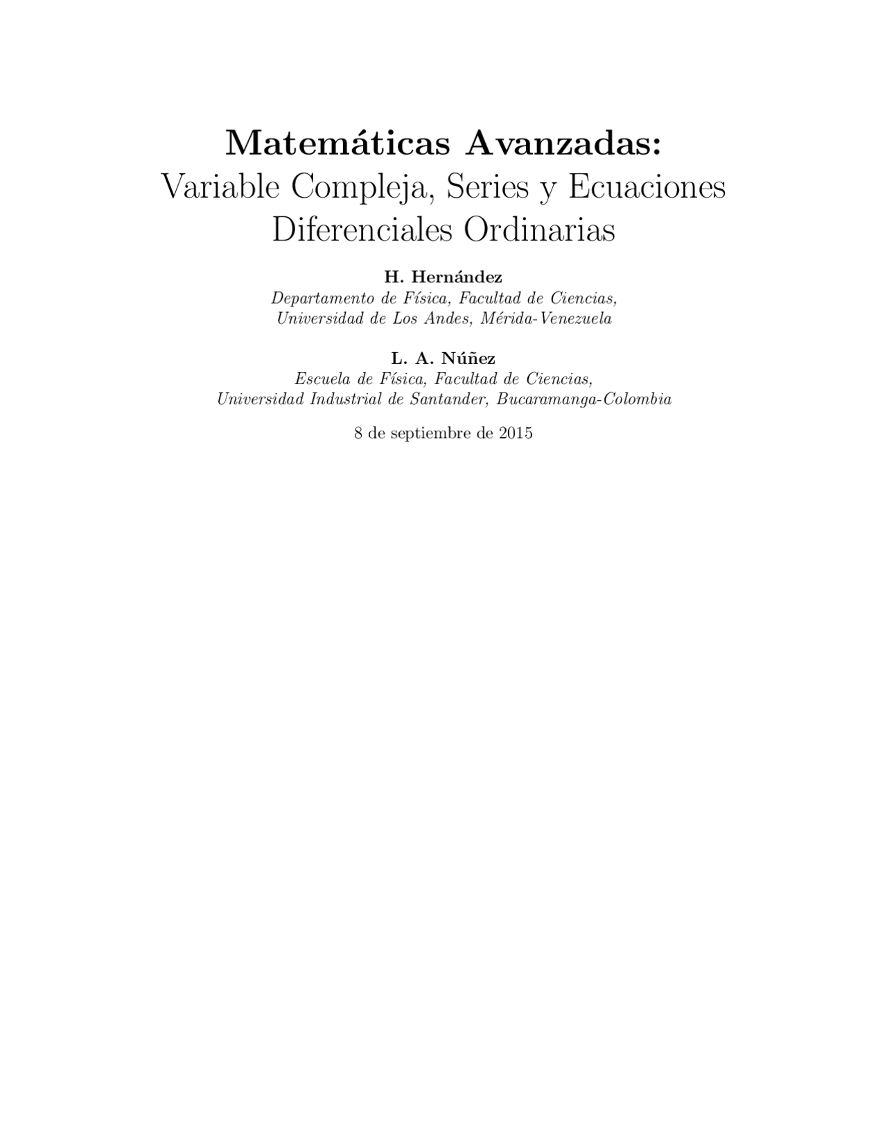 Matemáticas Avanzadas Apuntes De Matemática Elemental Docsity