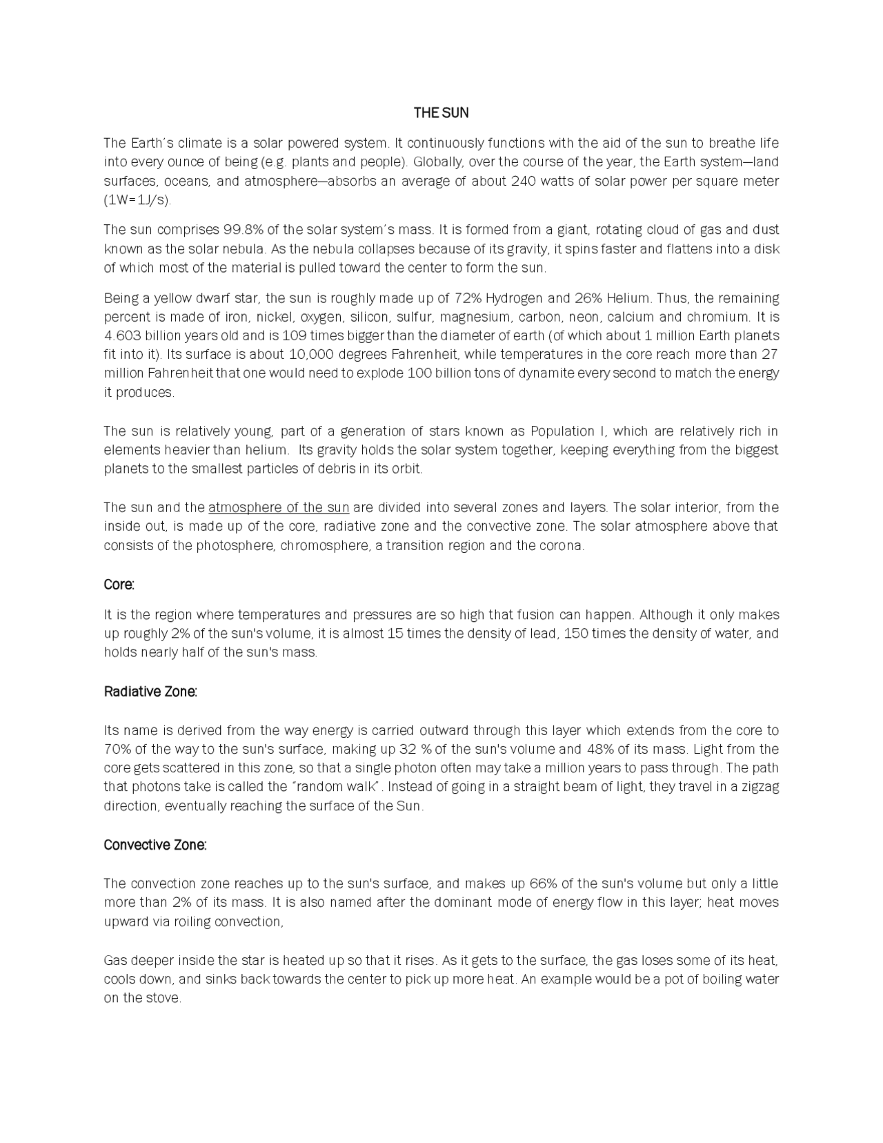 The Sun: An Introduction to Solar Radiation & Earth's Energy Balance ...