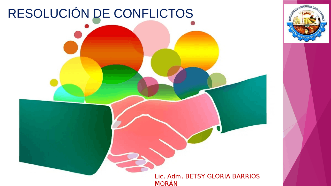 RESOLUCION DE CONFLICTOS - MACS | Diapositivas de Administración de Empresas | Docsity