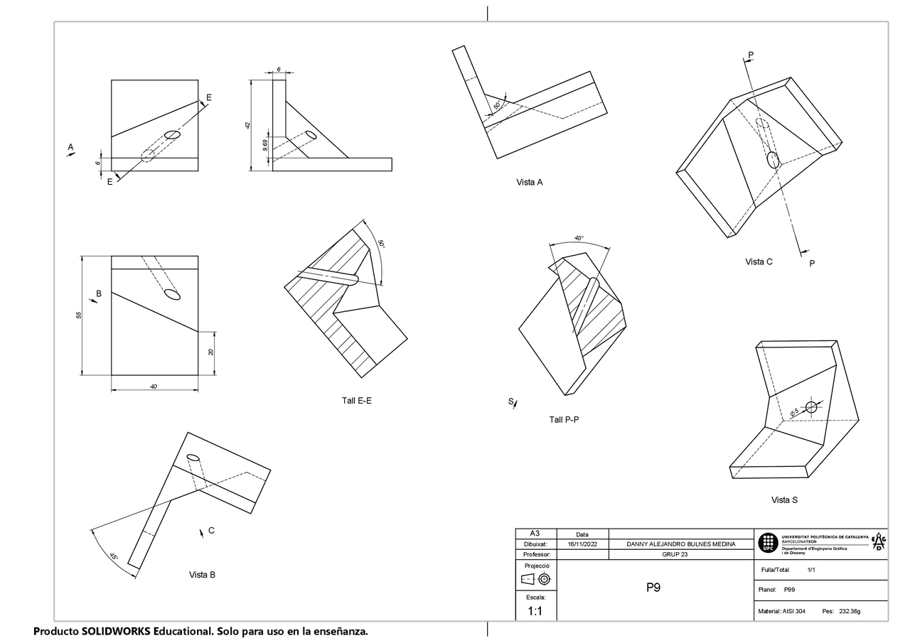 PLANOL DE LA PEÇA DE TECNICAS DE EXPRESION GRAFICA | Apuntes de ...