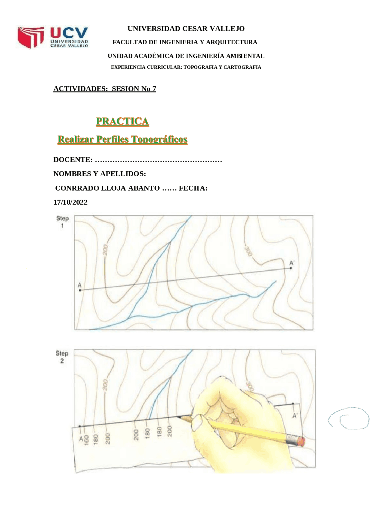 Topografia topografia | Ejercicios de Topografía | Docsity