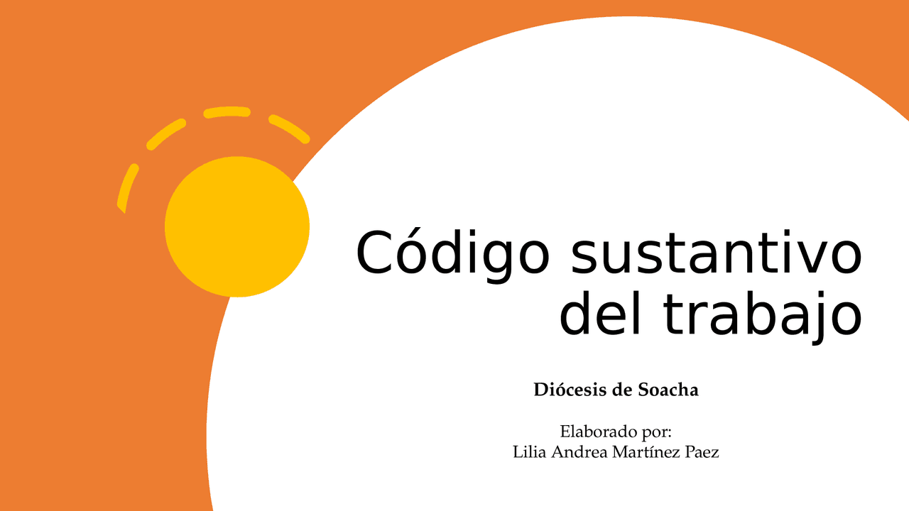 Codigo sustantivo del trabajo | Diapositivas de Derecho | Docsity