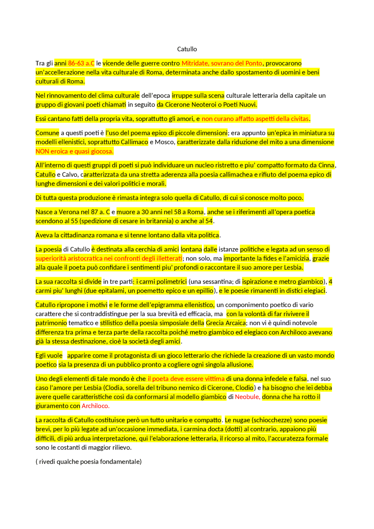 Lucrezio Riassunto Biografia Schemi E Mappe Concettuali Di