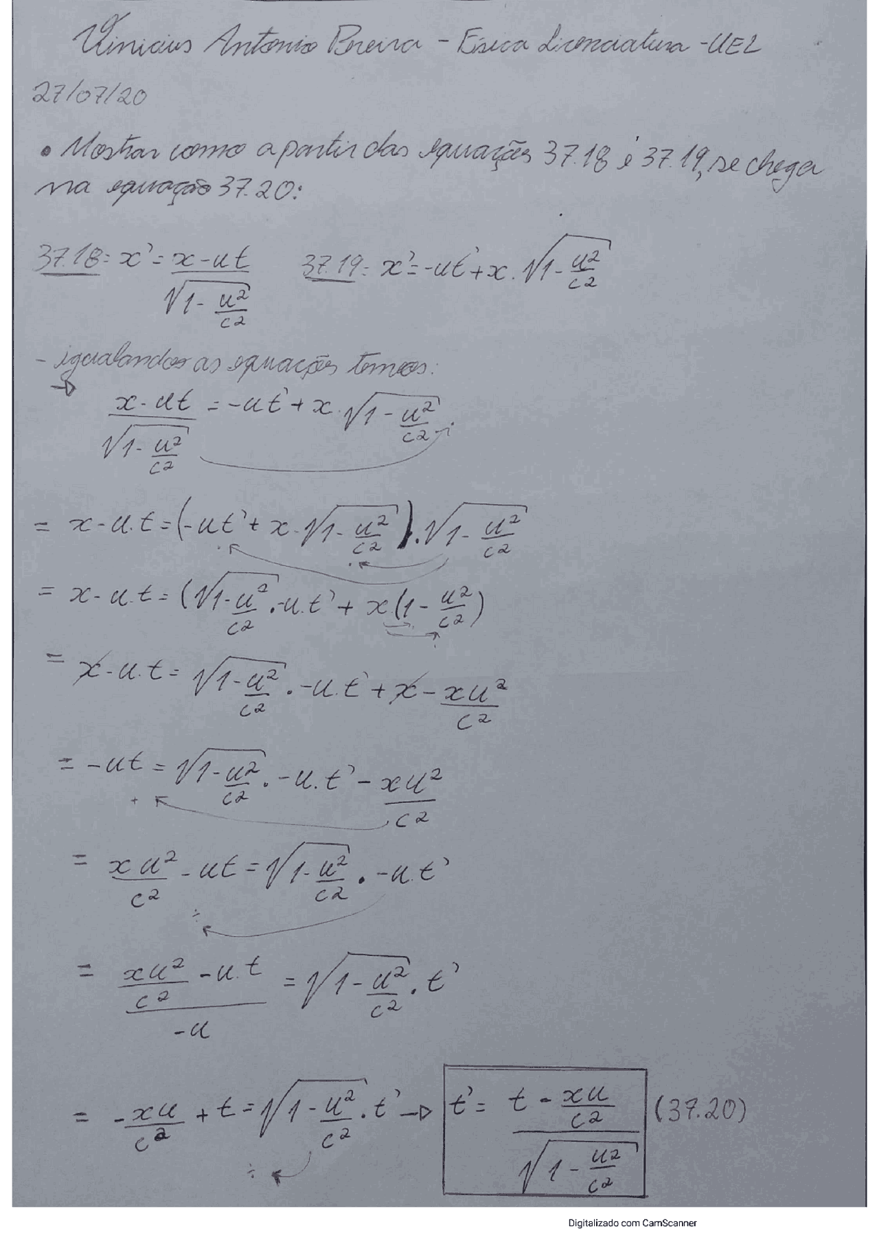 Lista De Exercicios De Fisica Moderna Exercícios Física Avançada