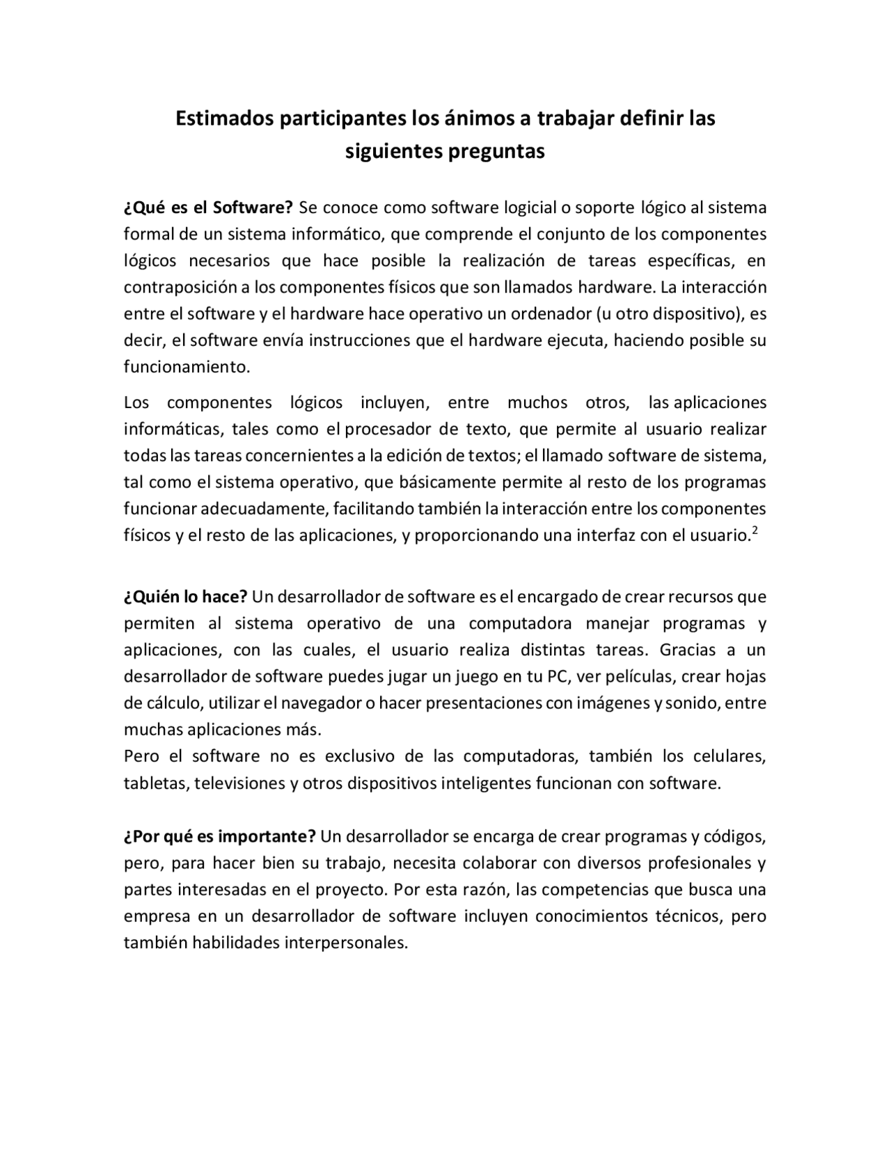Ingenieria De Software Ejercicios De Ingeniería Del Software Docsity