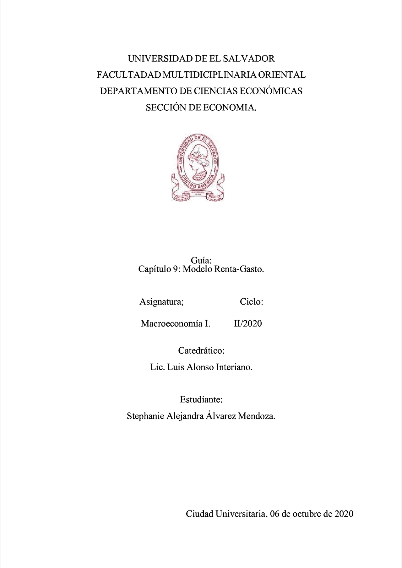 Ejercicios De Renta Y Subsidio Ejercicios De Macroeconomía Docsity