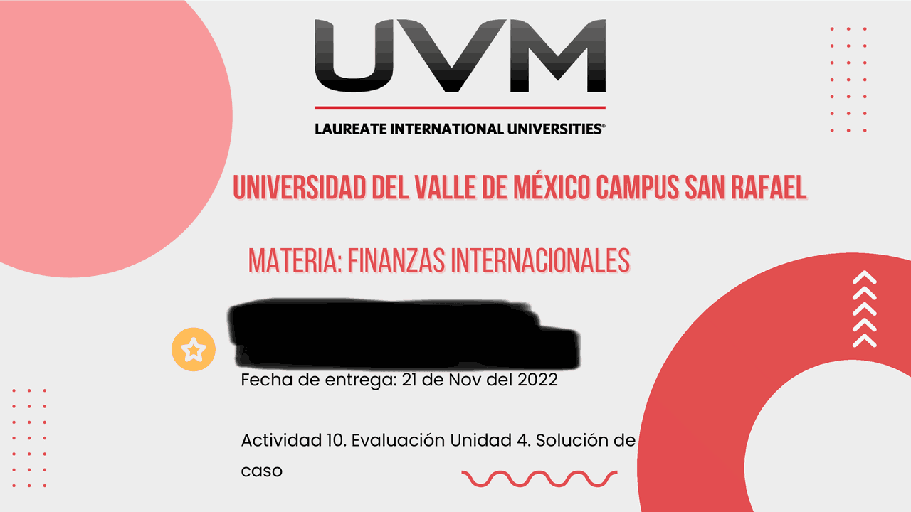 Finanzas internacionales uvm | Guías, Proyectos, Investigaciones de ...