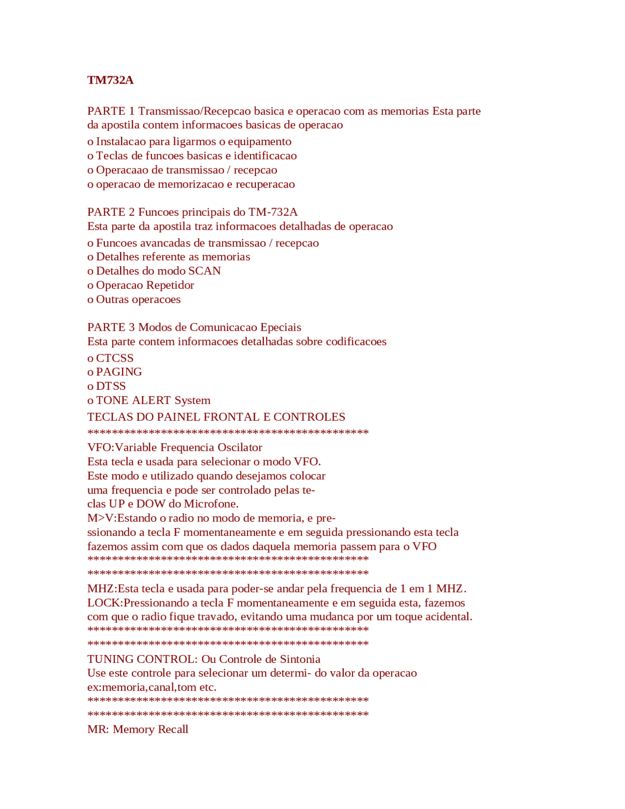 Manual Operação Kenwood 732a Resumos Ciências Da Vida Docsity