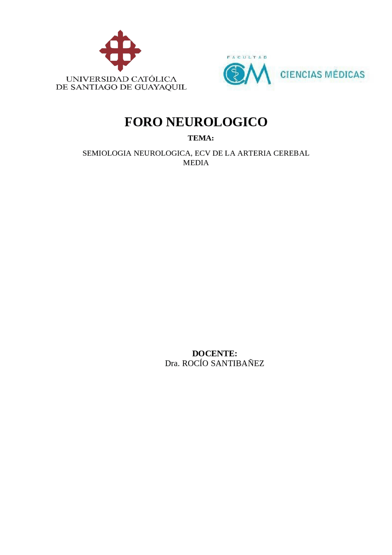 Trombosis Venosa Cerebral Apuntes De Neurología Docsity