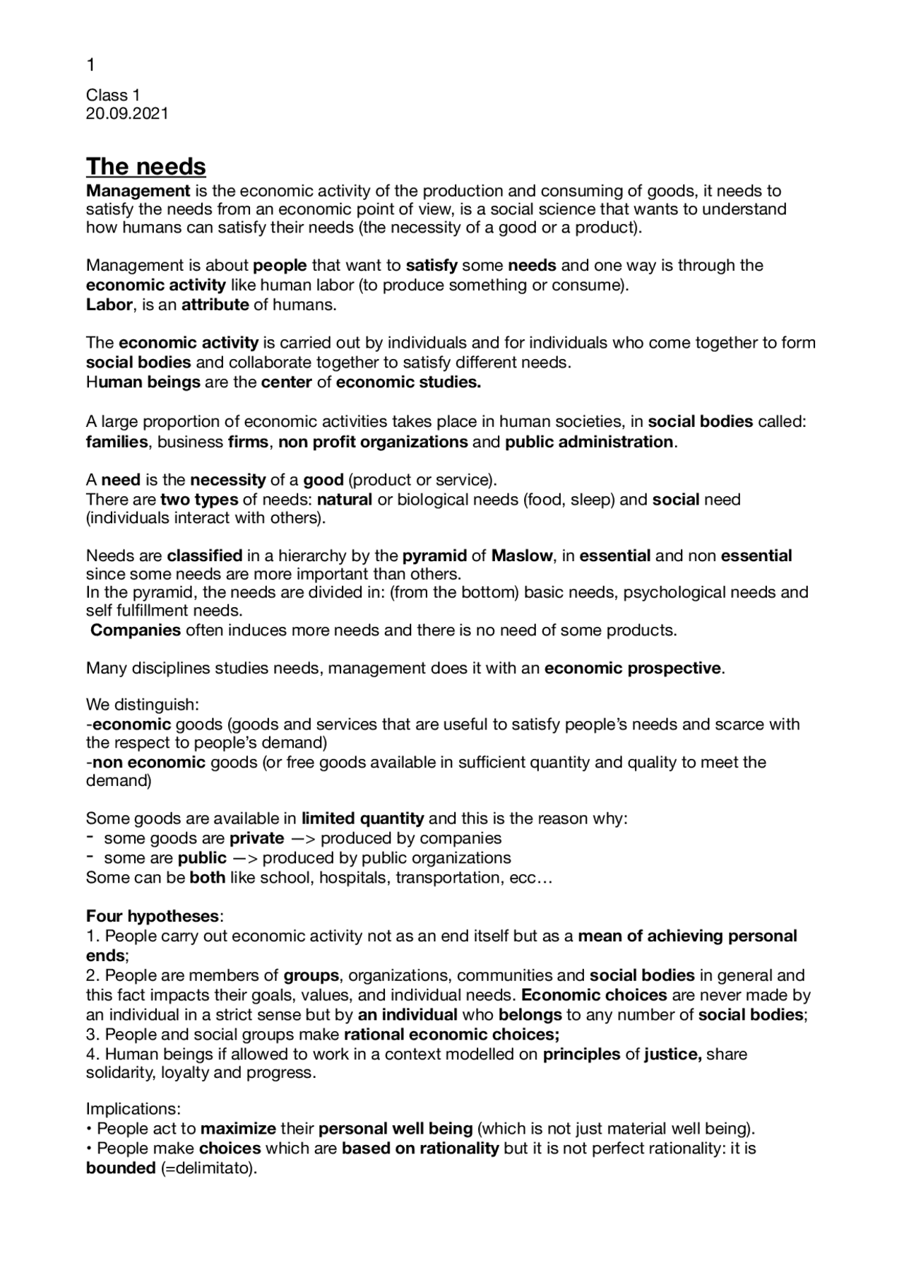 Introduction To Management Appunti Di International Management Docsity
