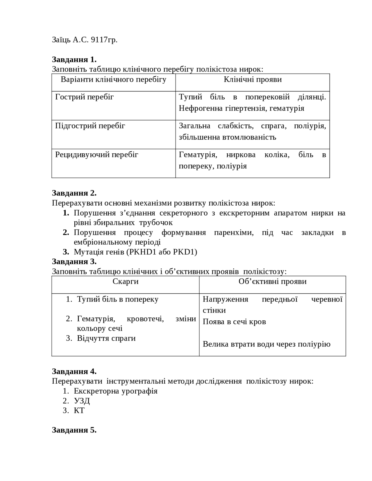 Тема 4 Робочий зошит 2 Схемы Урология Docsity