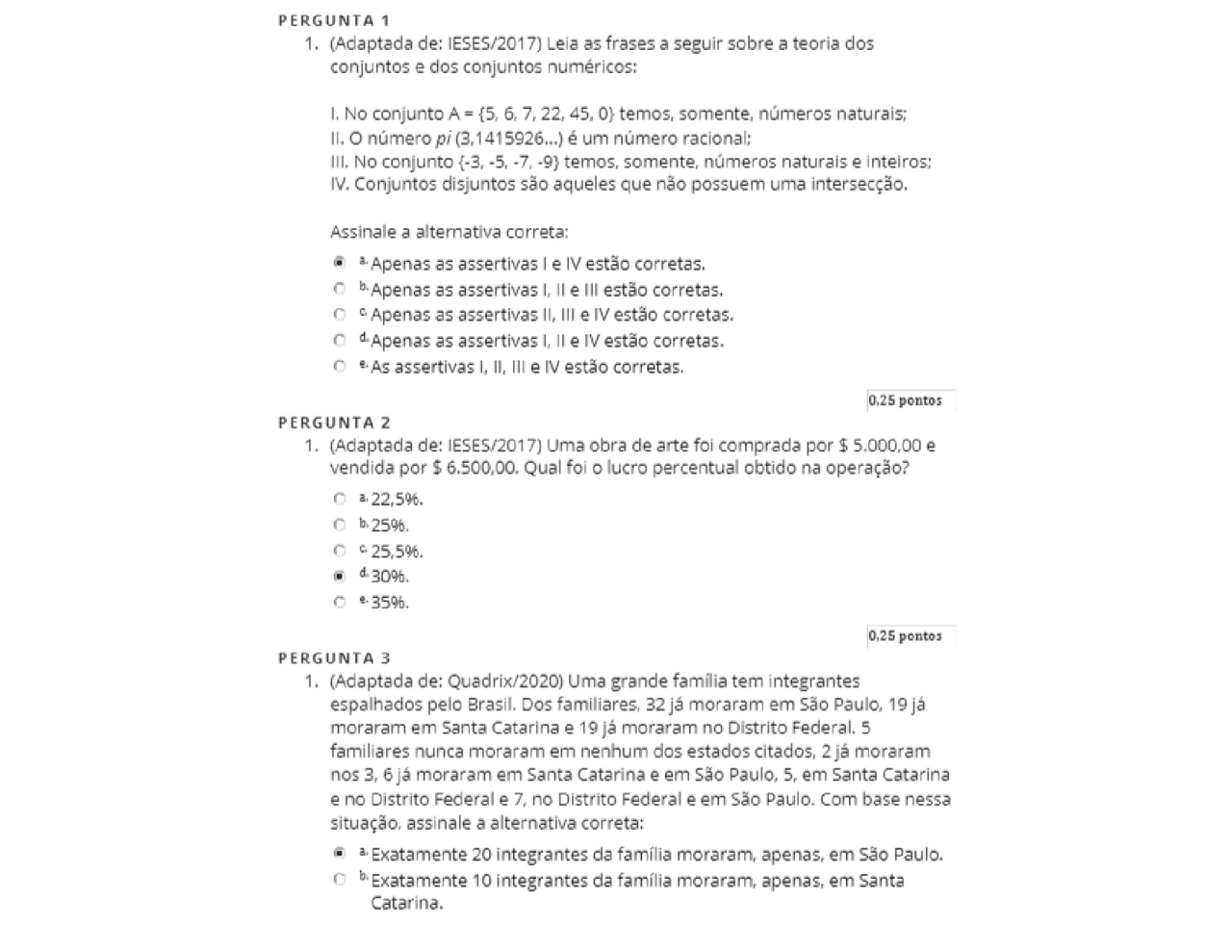 Ava De Matematica Unip Provas Matemática Para Computação Docsity