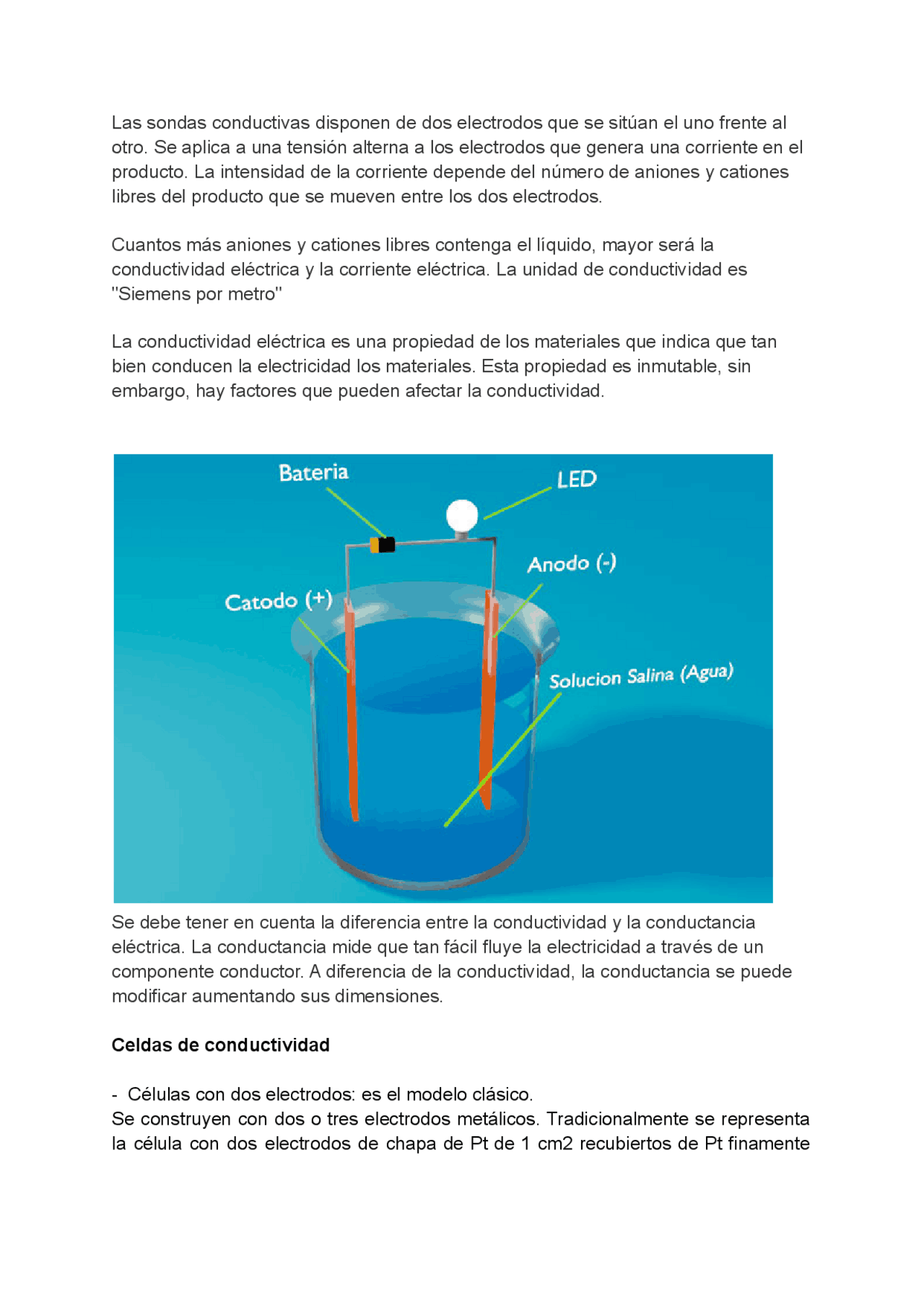 Conductimetria Usos Partes Y Funcionamiento Apuntes De Análisis