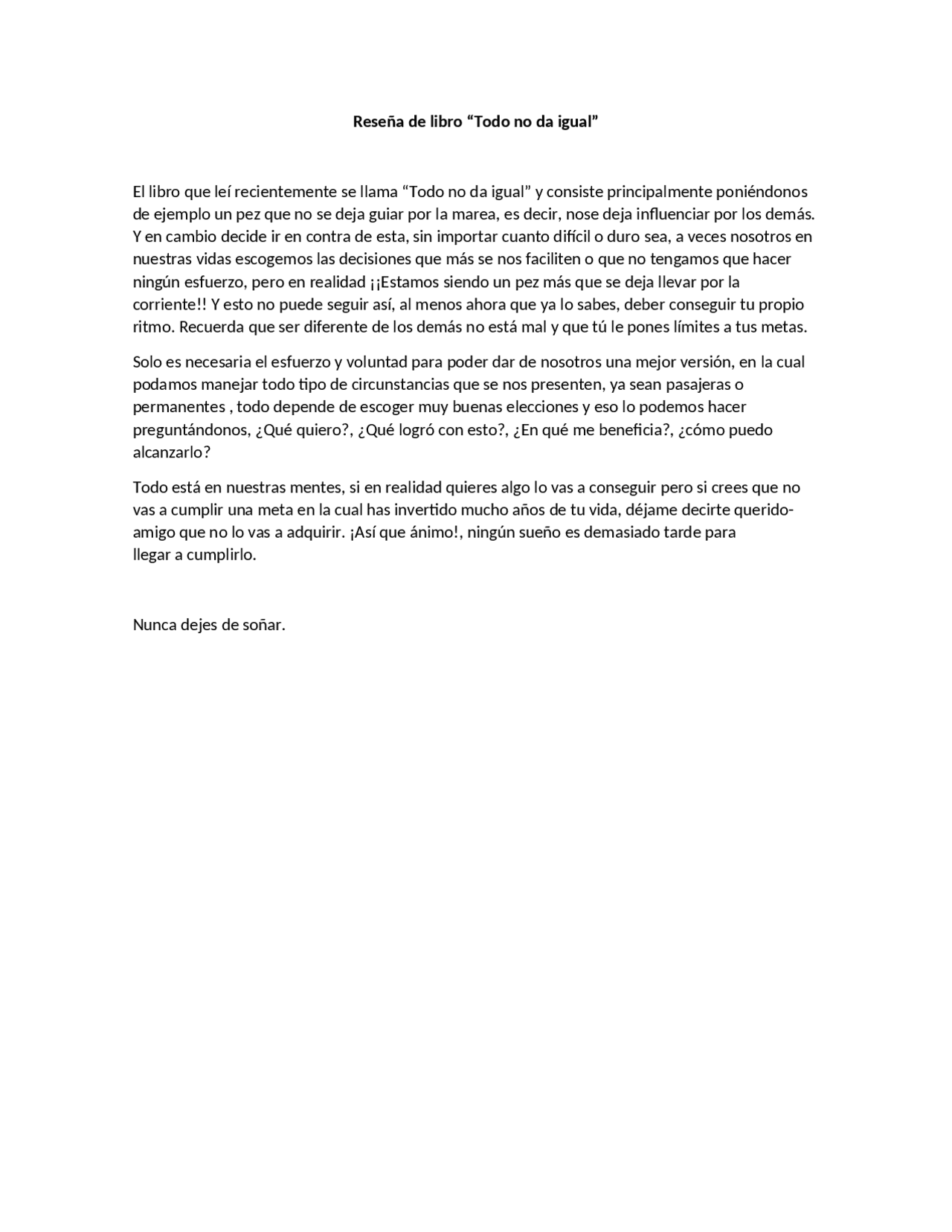 Reseña o resumen del libro “ Todo no da igual” | Resúmenes de Lengua y ...